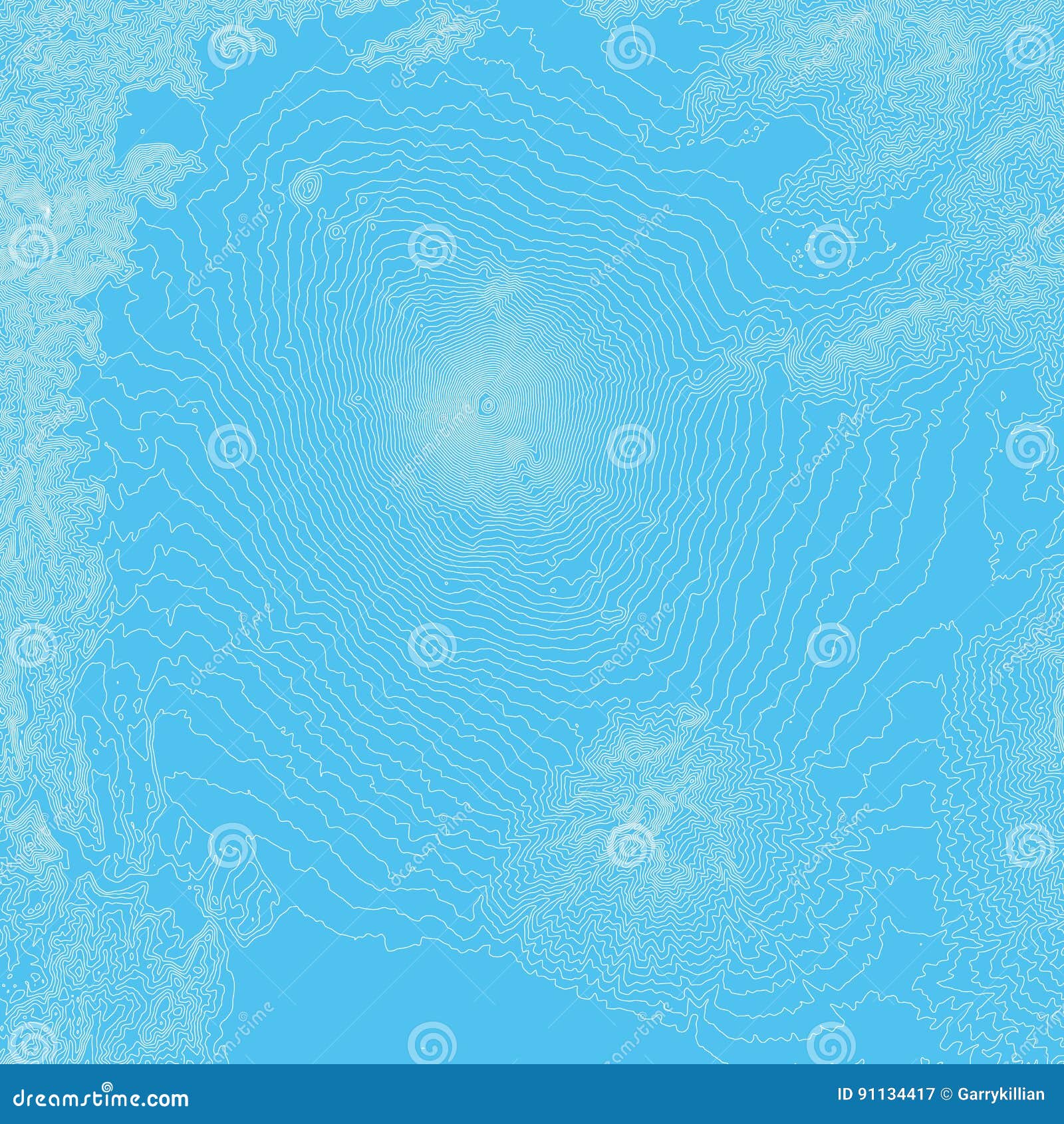 Vector Abstract Earth Relief Map. Generated Conceptual Elevation Map ...