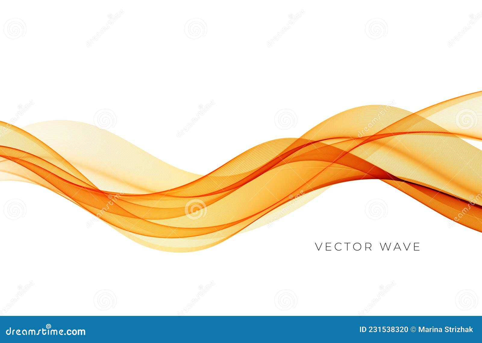 Vector Abstract Colorful Flowing Wave Lines Isolated On White
