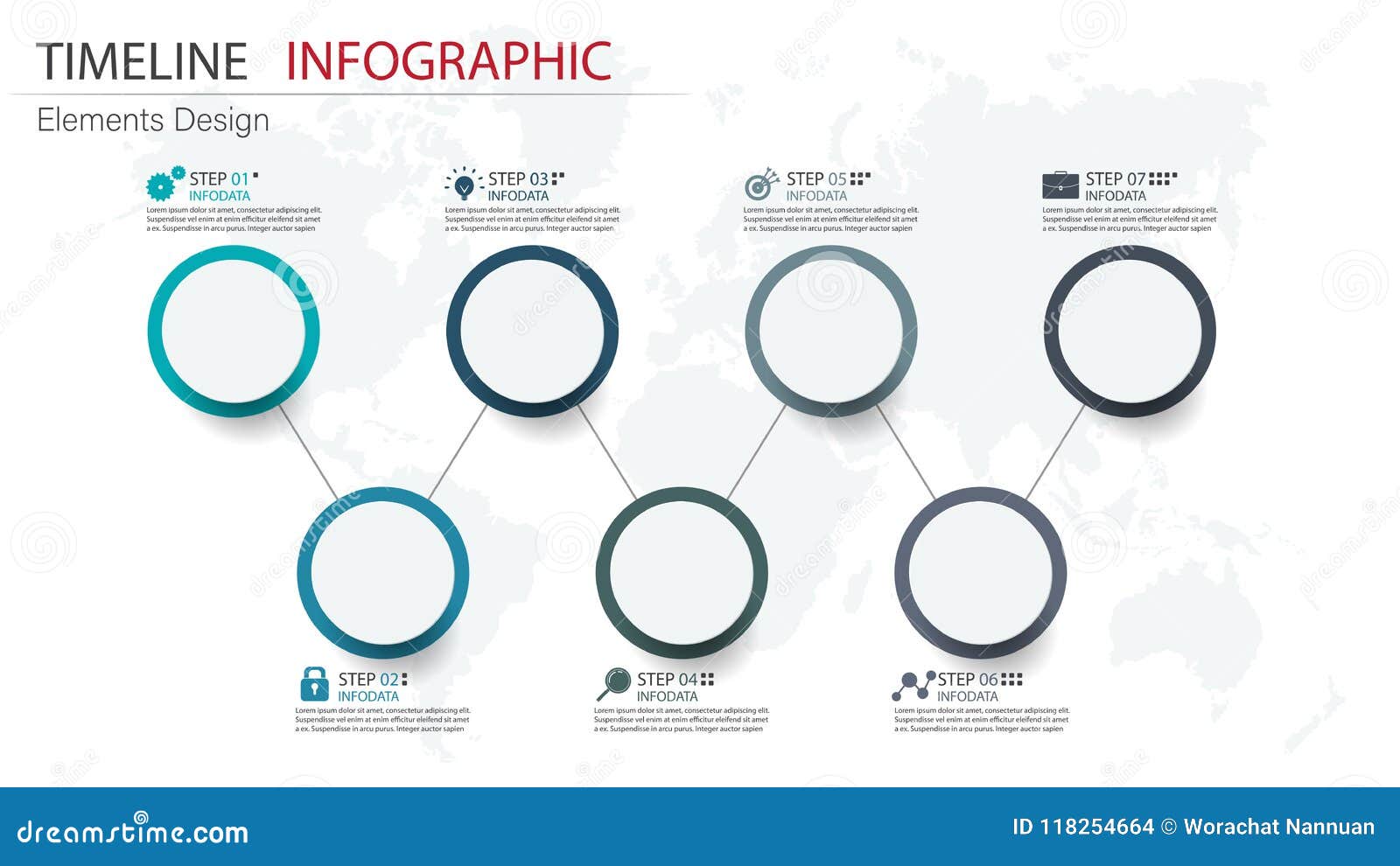 Vector Abstract Element Timeline Infographics. Design for Business or ...