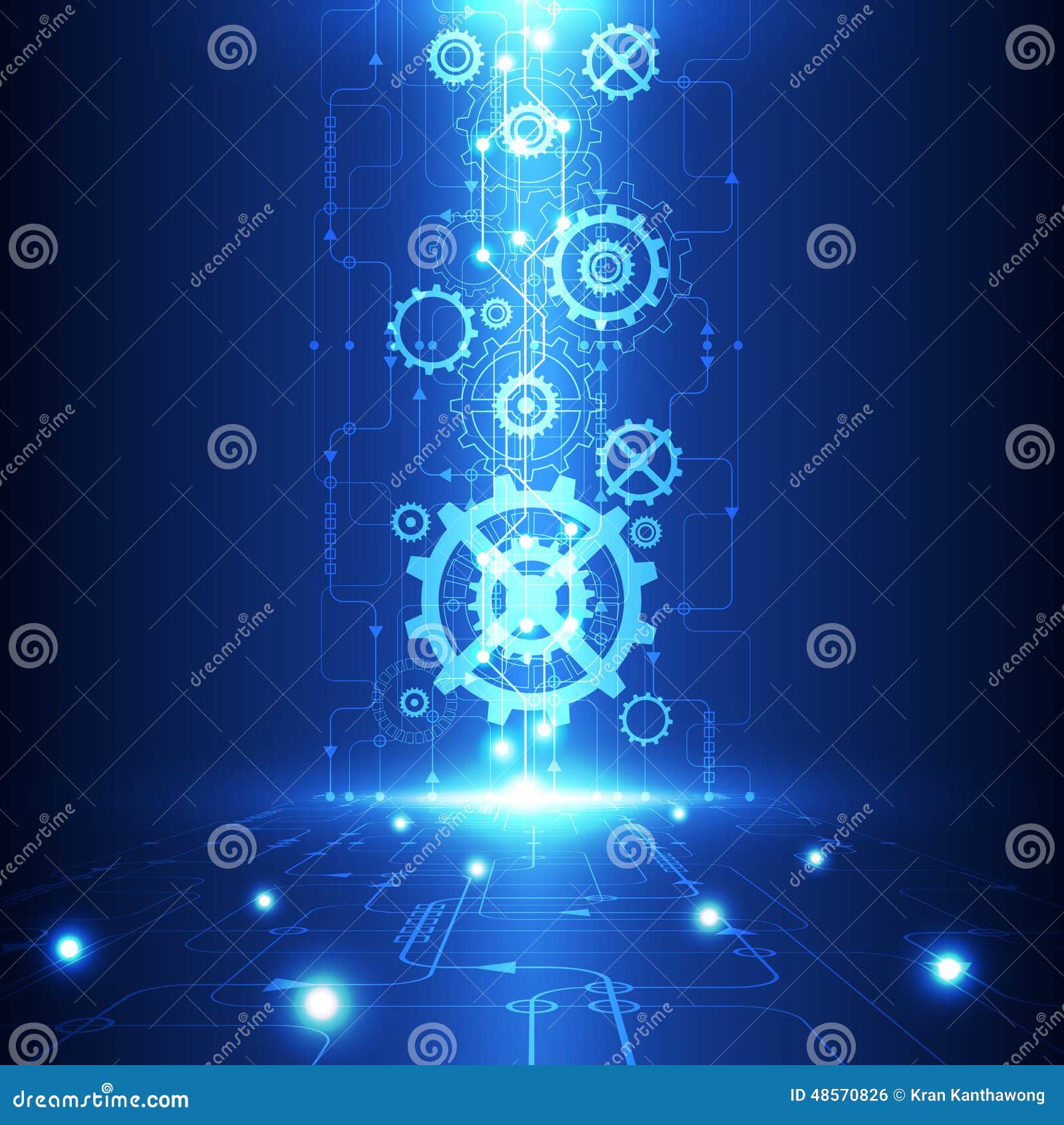 Engineering Drawing Abstract Background