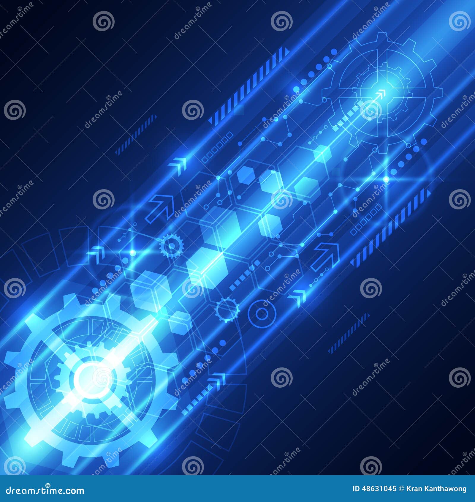 Vector Abstract Engineering Future Technology, Electric Telecom ...