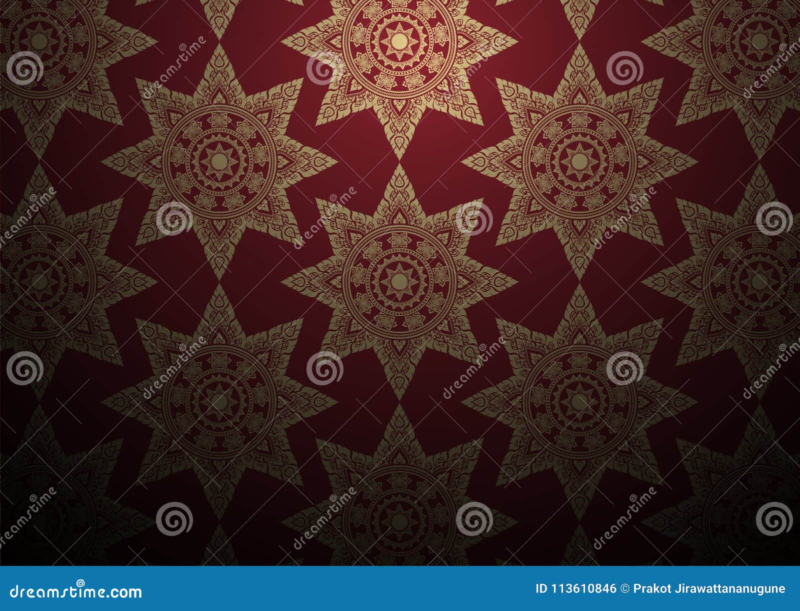 Vector Abstract Exotic Thai Element Pattern Background Design Stock ...