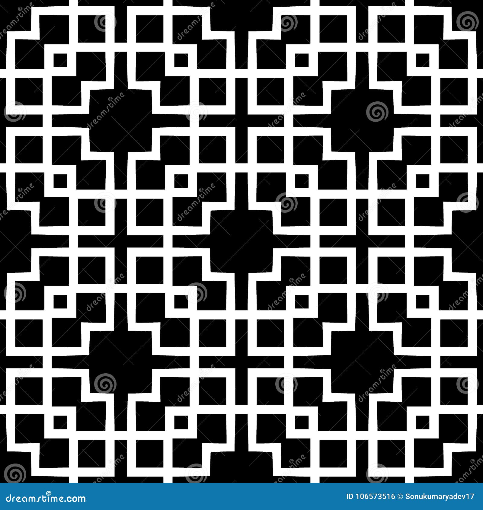 Ornamental Seamless Geometric Pattern, Stars, Rhombuses. Stock Vector ...