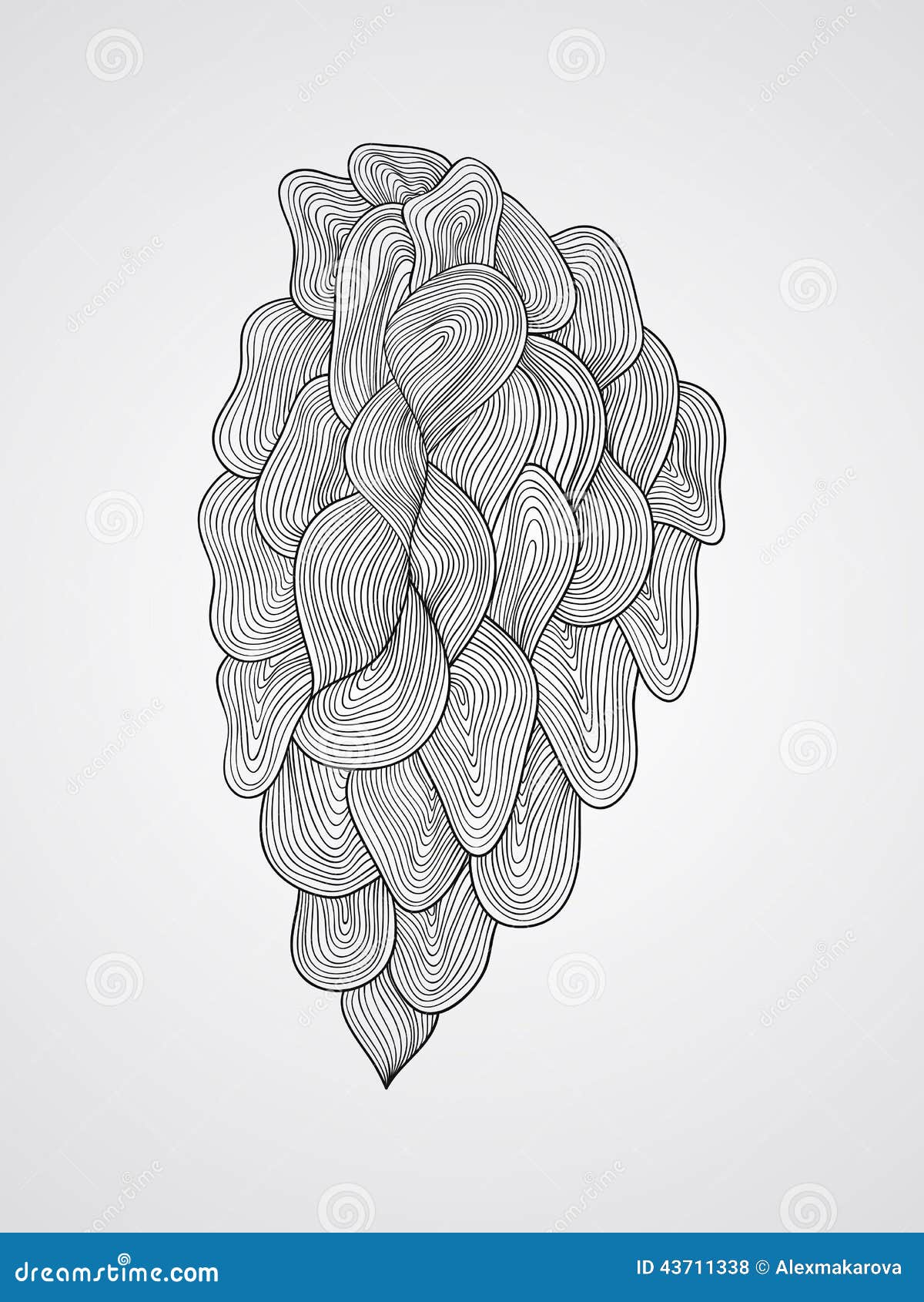 Vector Abstract Figure stock vector. Illustration of scroll - 43711338