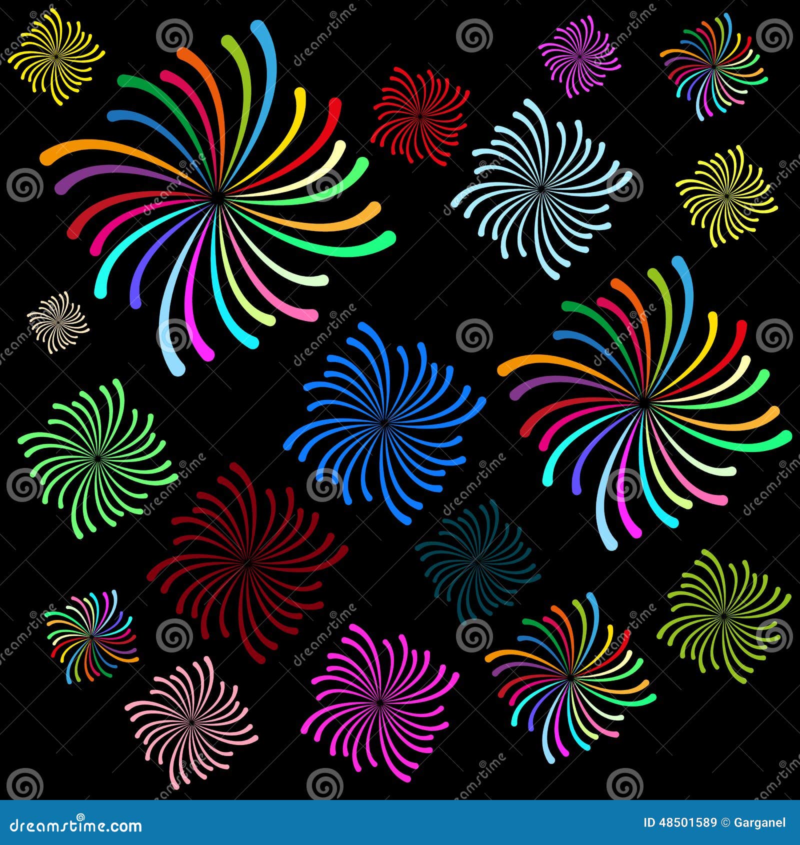 Vector Abstract Fireworks Texture Stock Illustration - Illustration of ...
