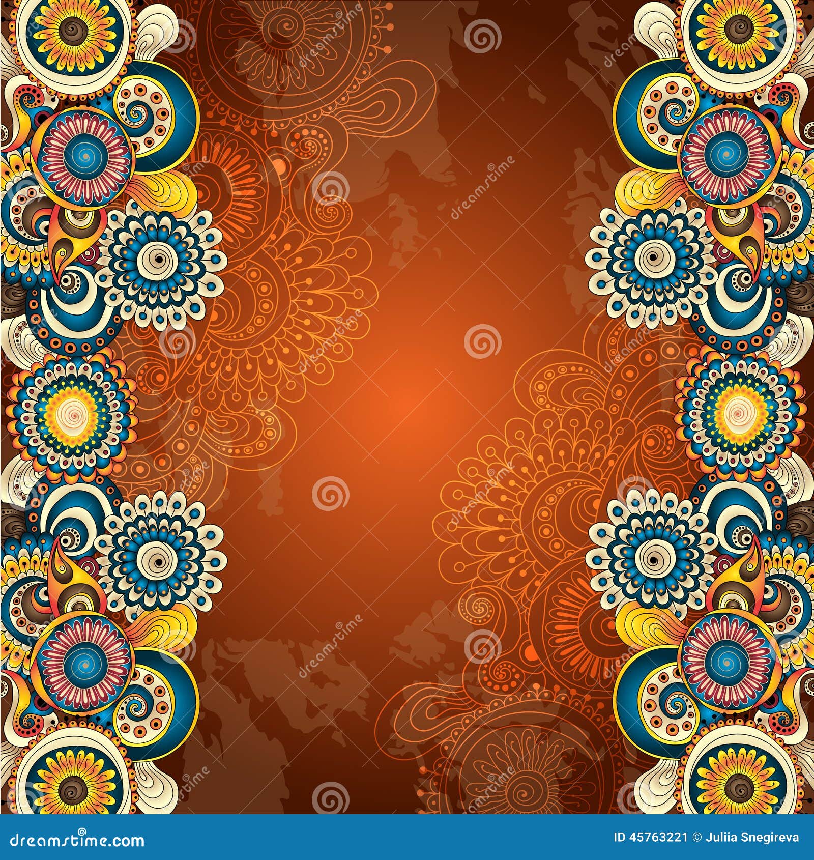 Vector Abstract Floral Decorative Background. Stock Vector ...