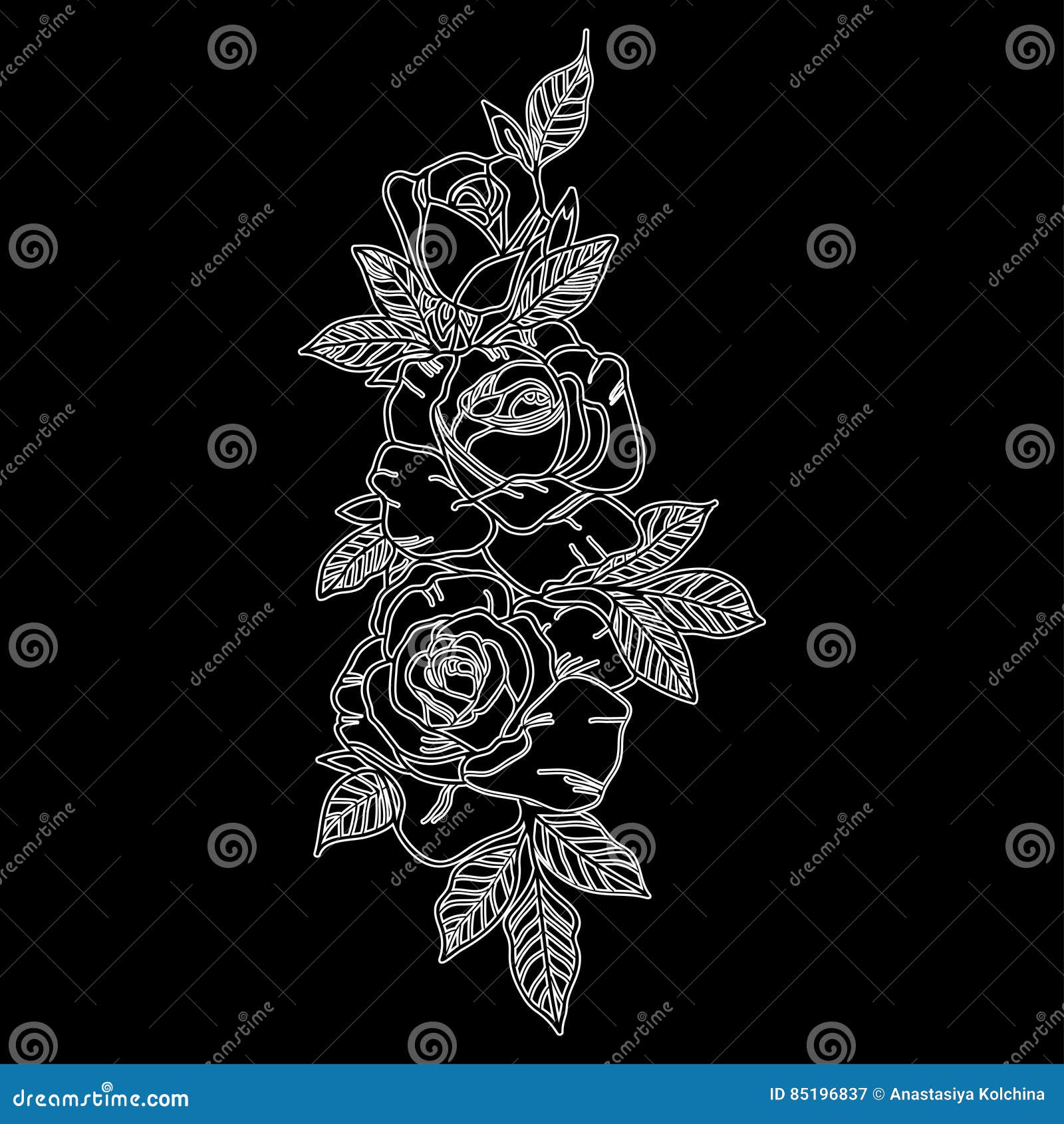 Vector abstract flowers stock vector. Illustration of ornament - 85196837