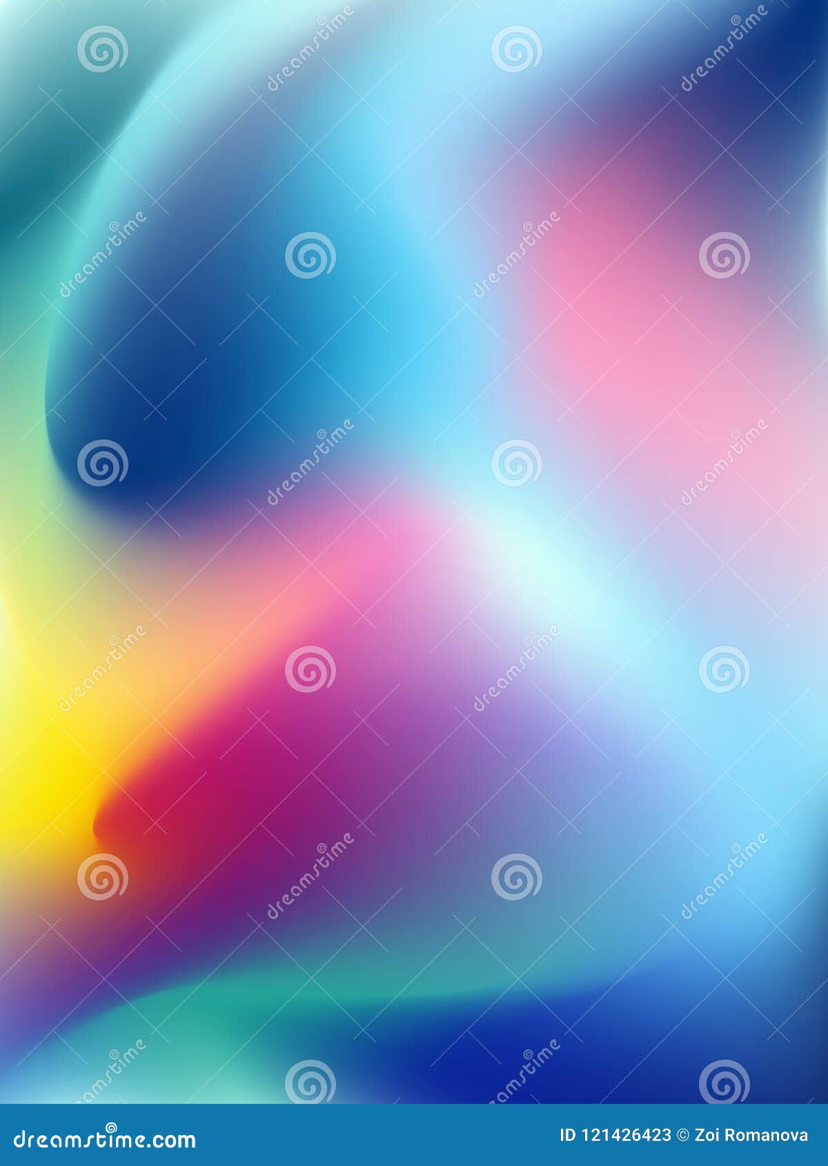 Vector Abstract Fluid 3d Splash Blur. Color Gradient Backgound L Stock ...