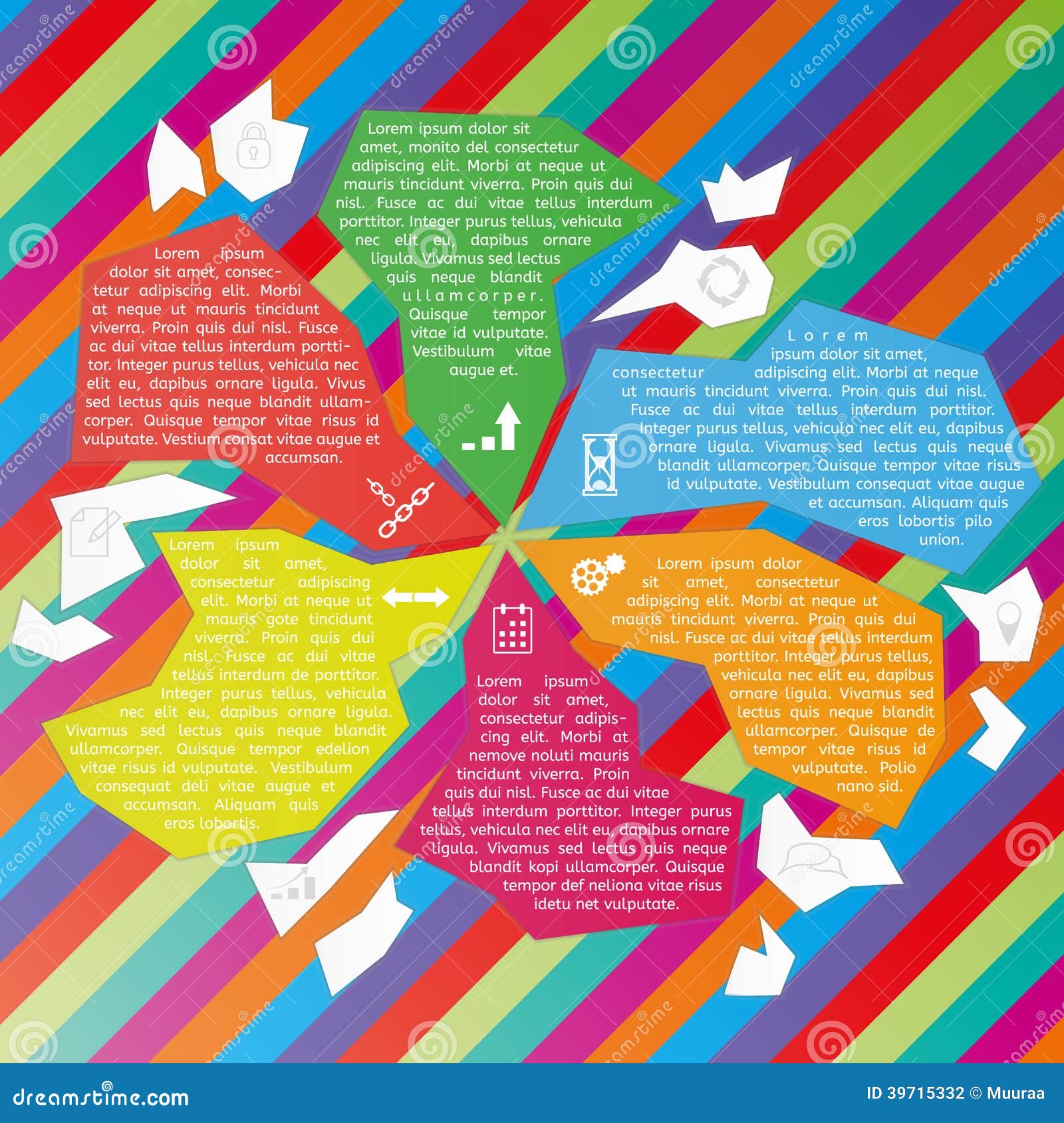 Vector Abstract Fragments Infographic Template Stock Illustration ...