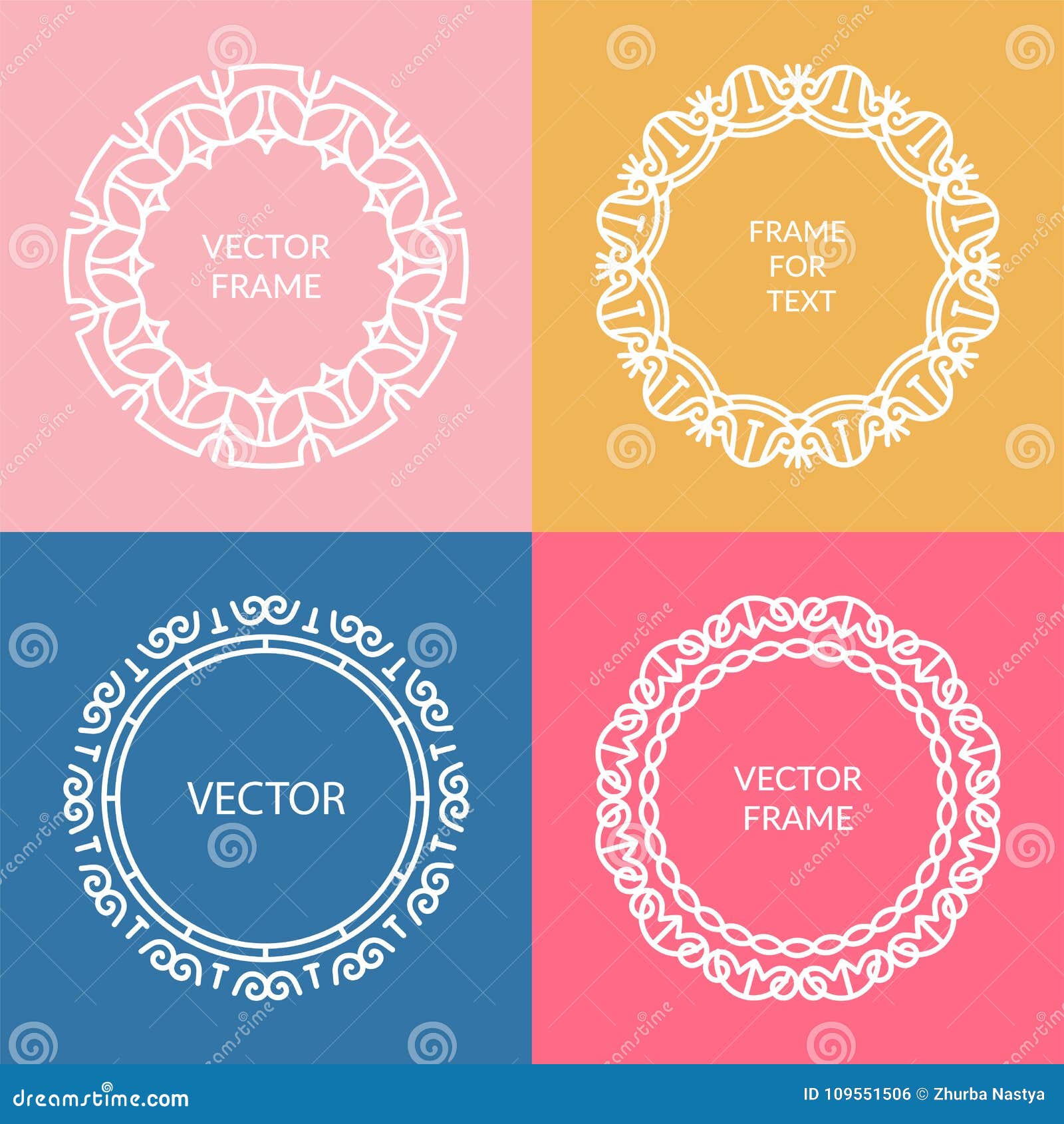Vector Abstract Frame Design Templates Stock Vector - Illustration of ...