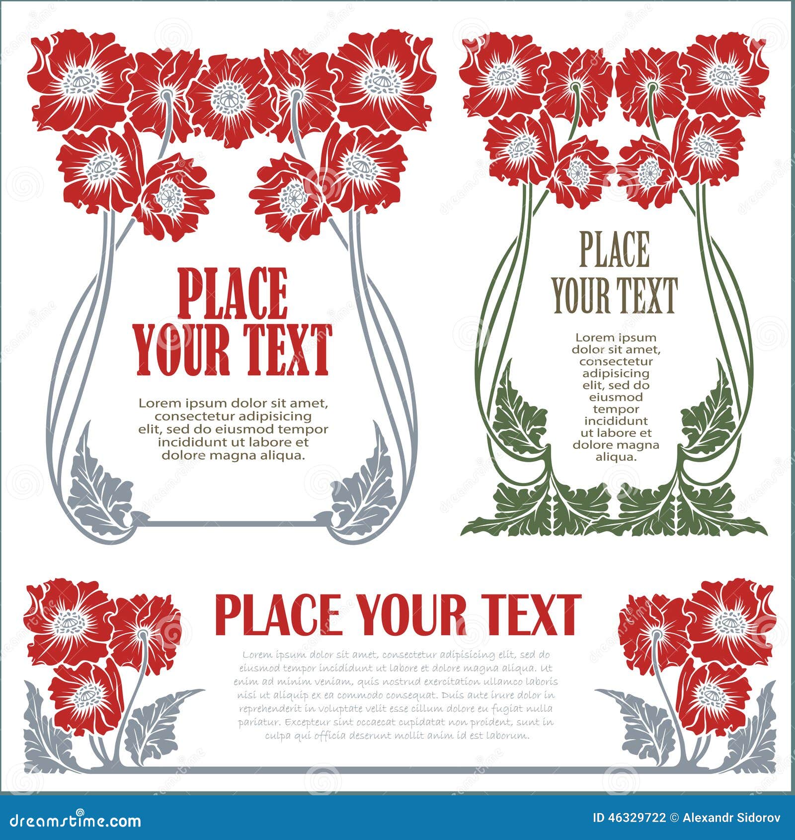 Vector Abstract Framework from the Bound Flowers Stock Vector ...