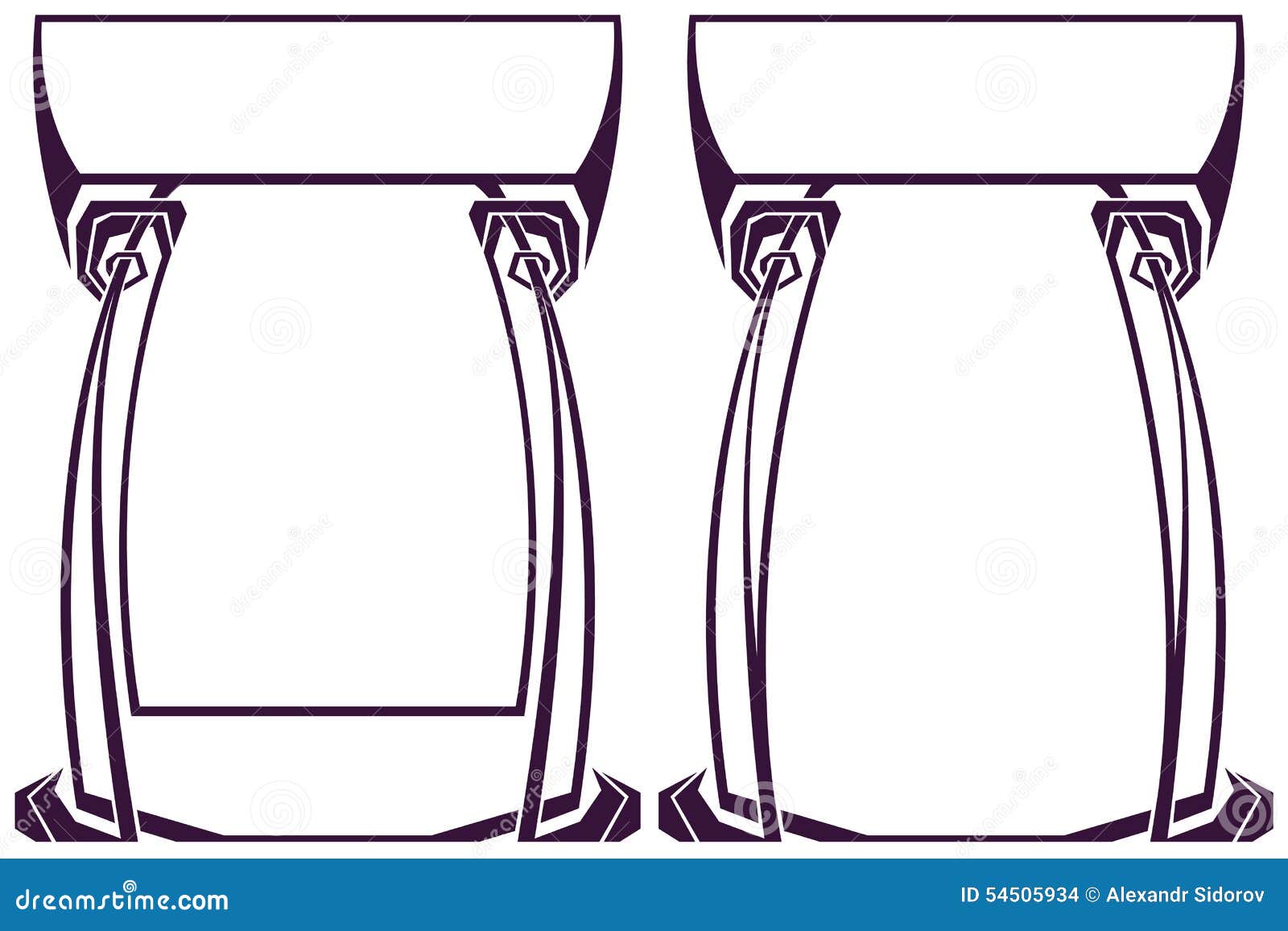 Vector Abstract Framework from the Bound Lines Stock Vector ...