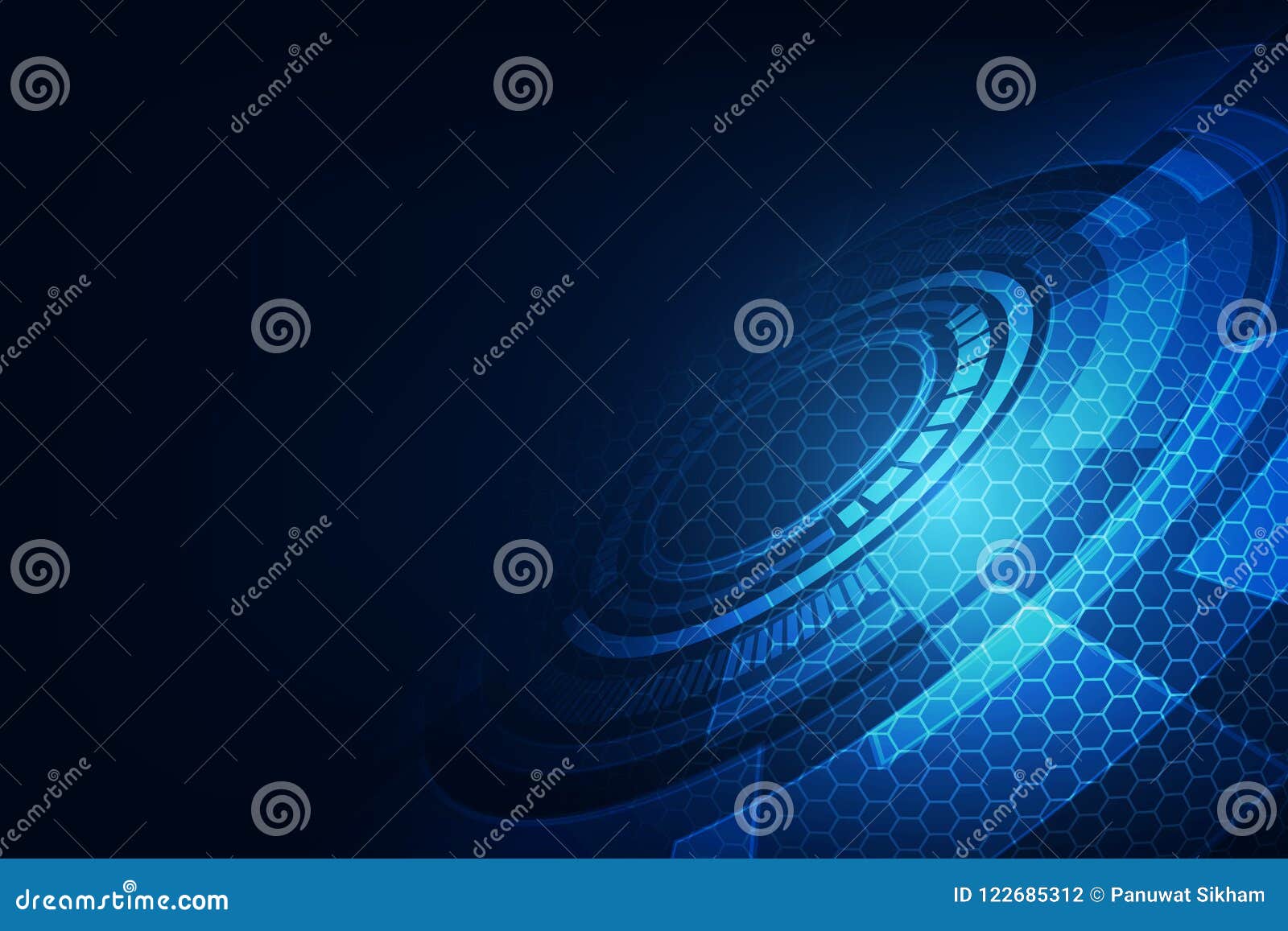 Vector Abstract Future Technology, Electric Telecom Background Stock ...