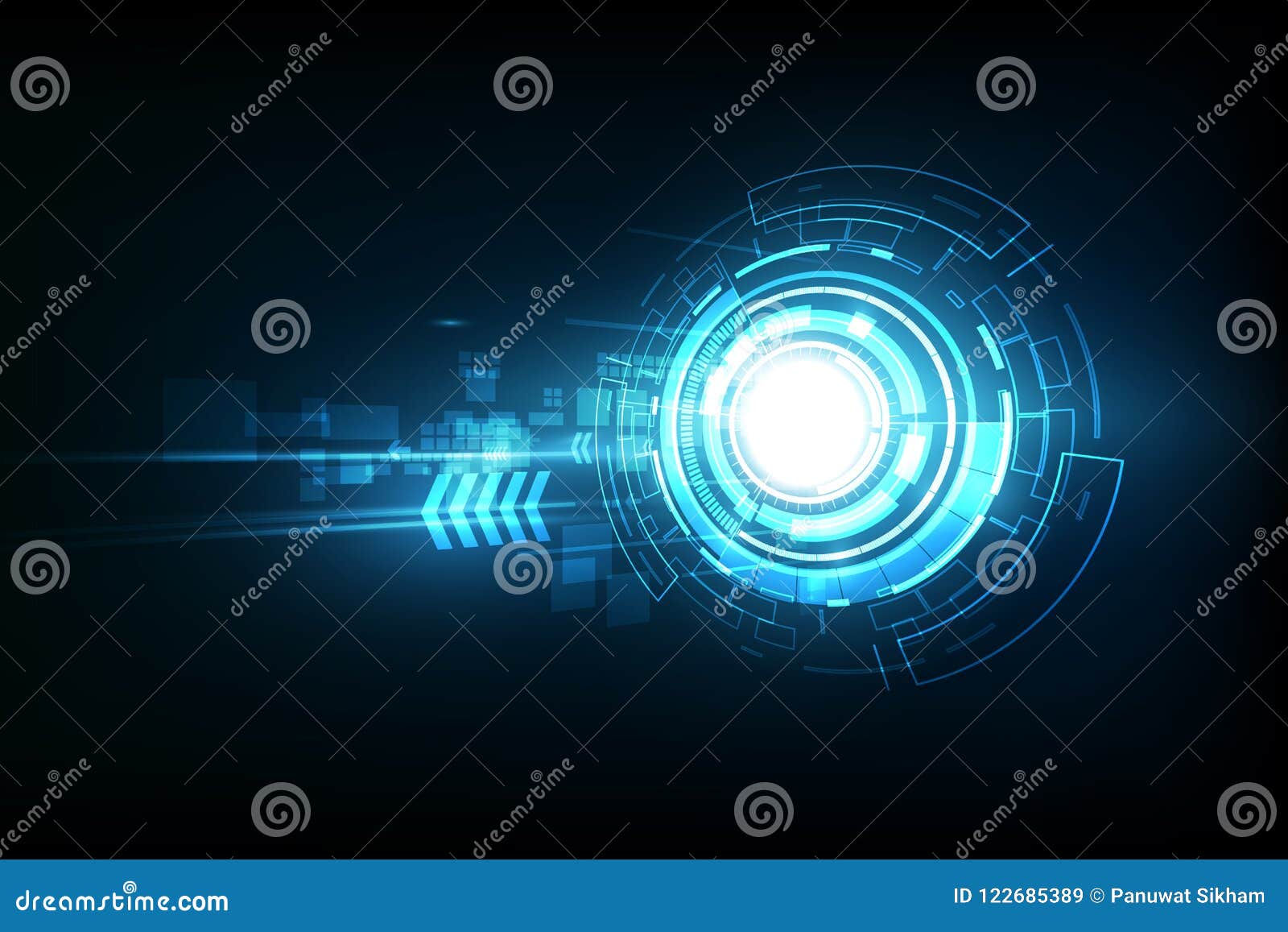 Vector Abstract Future Technology, Electric Telecom Background Stock ...
