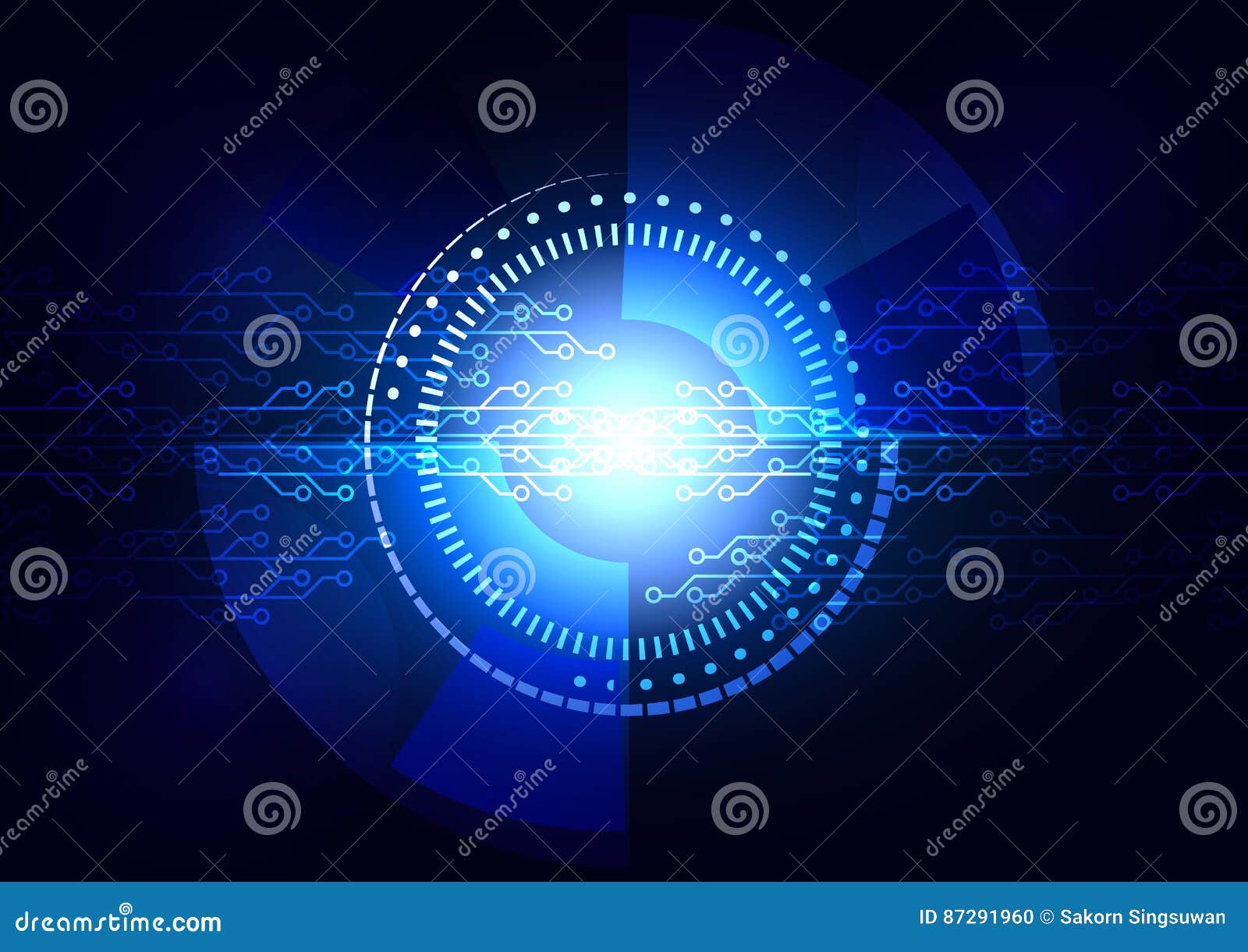 Vector Abstract Futuristic Circuit Board Technology Concept Stock ...
