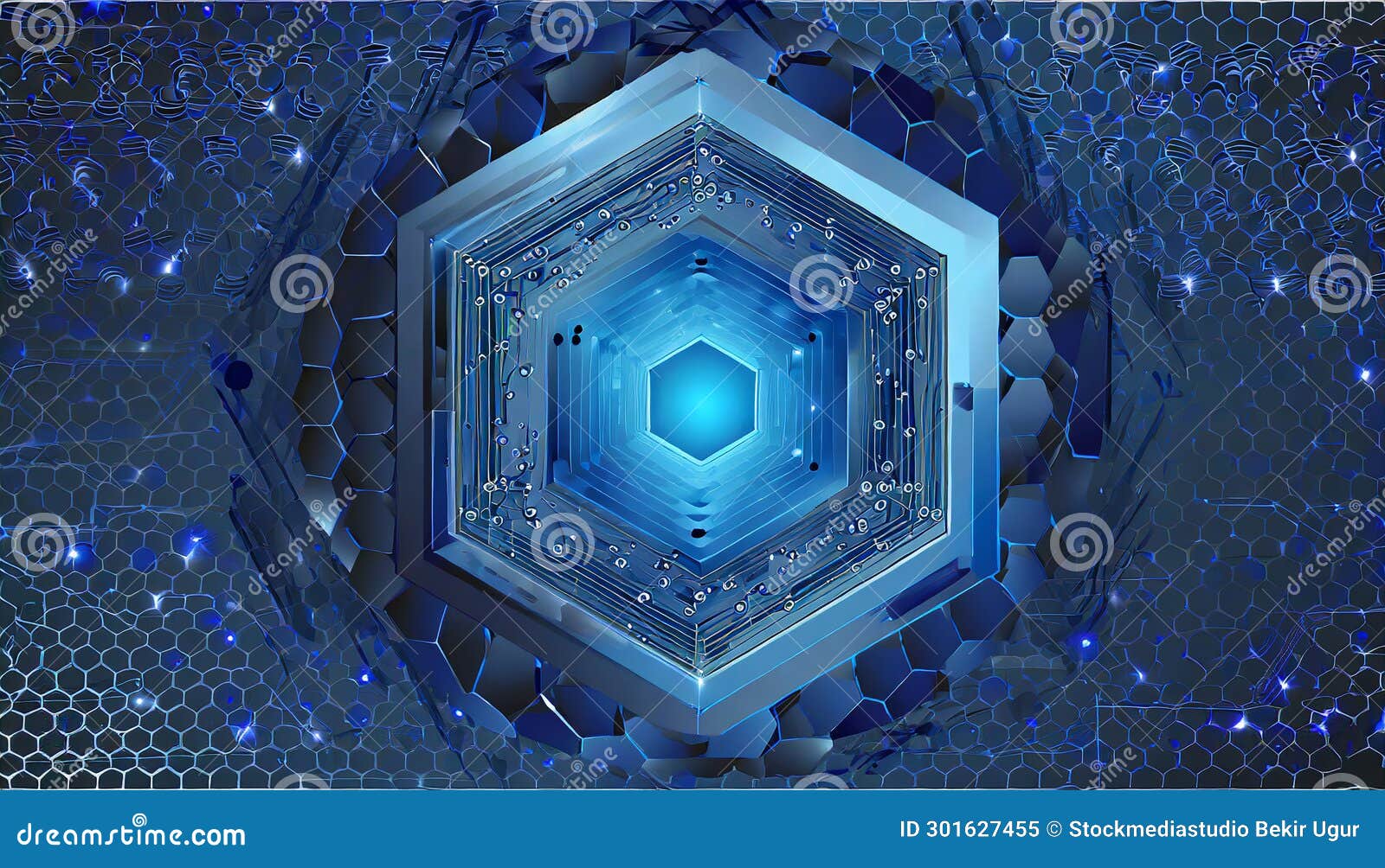 Vector Abstract Futuristic High Digital Technology Blue Color ...