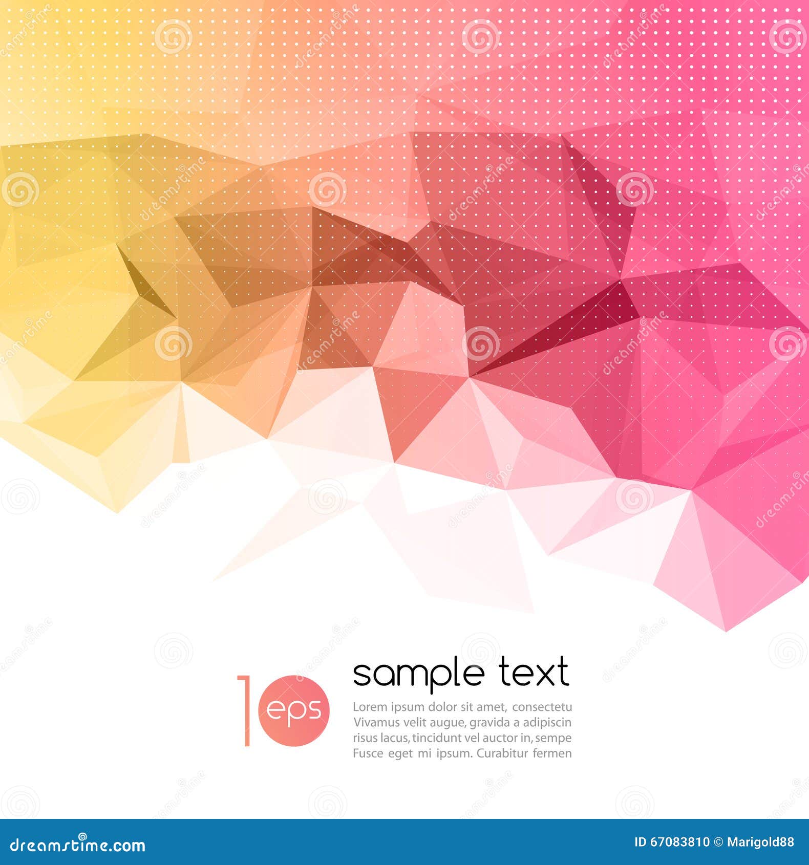 Vector Abstract Geometric Background with Triangle Stock Vector ...