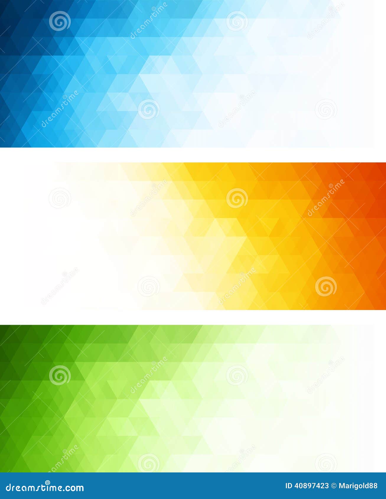 Vector Abstract Geometric Banner with Triangle Stock Vector ...