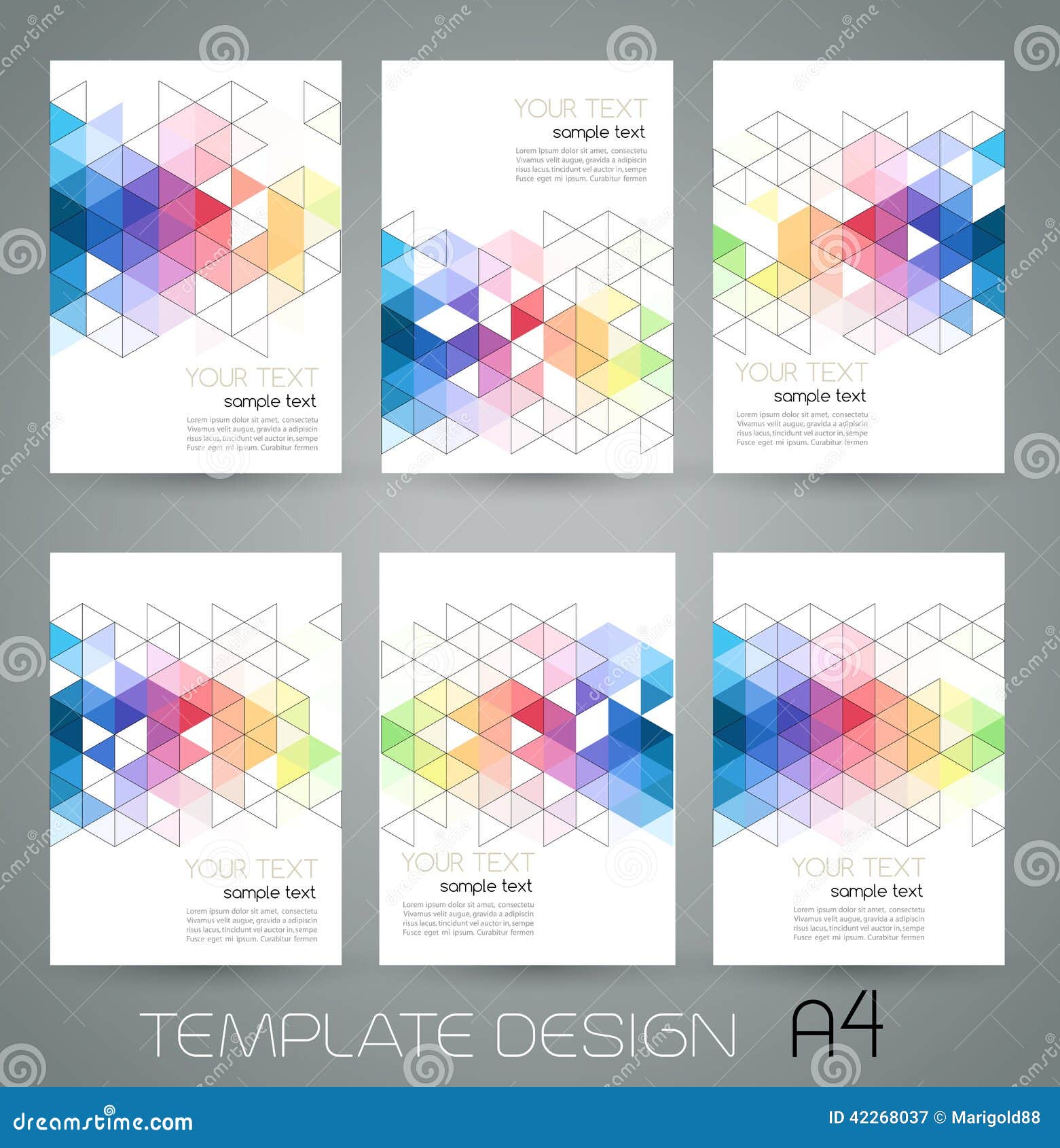 Vector Abstract Geometric Banner with Triangle Stock Vector ...