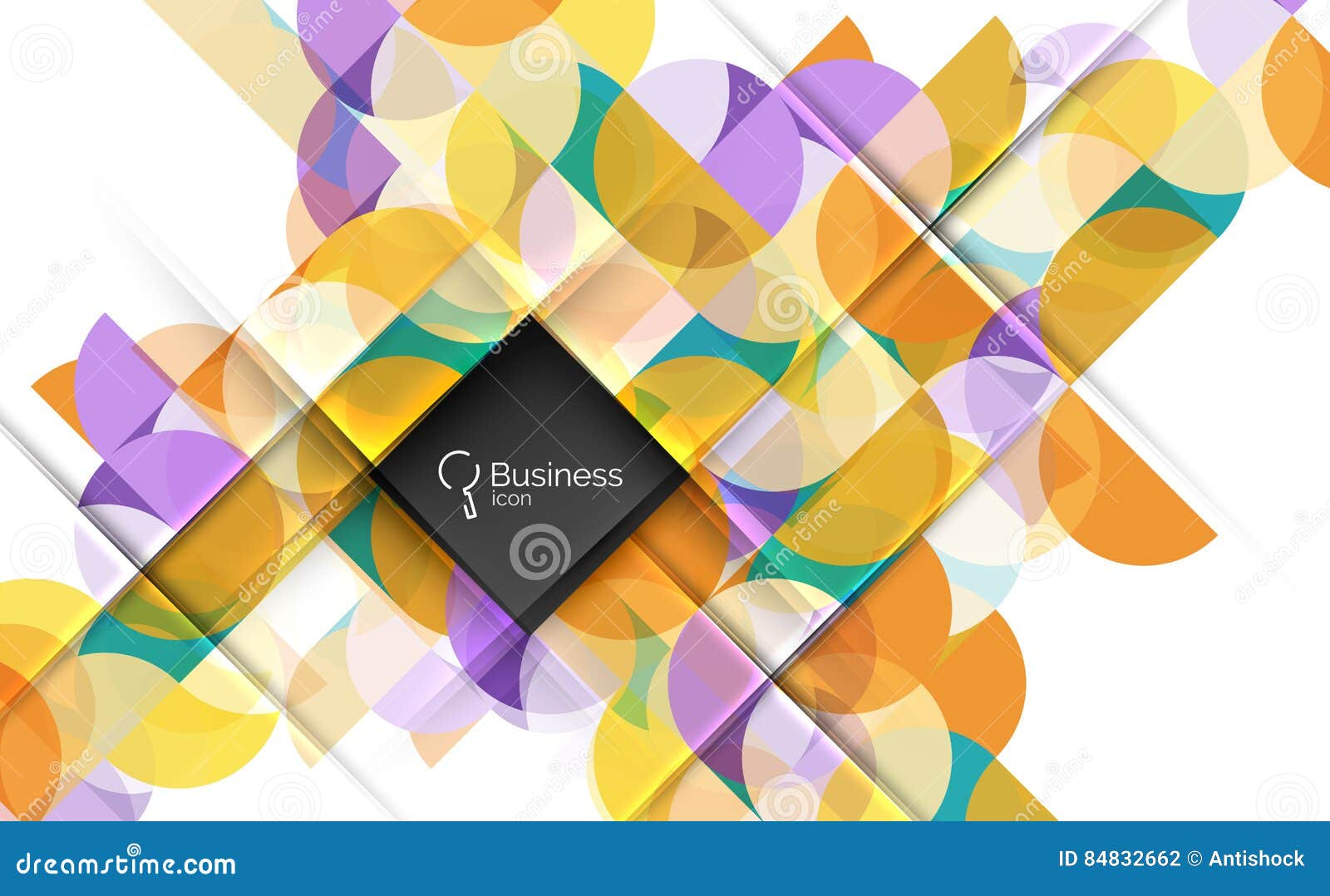 Vector Abstract Geometric Composition Stock Vector - Illustration of ...