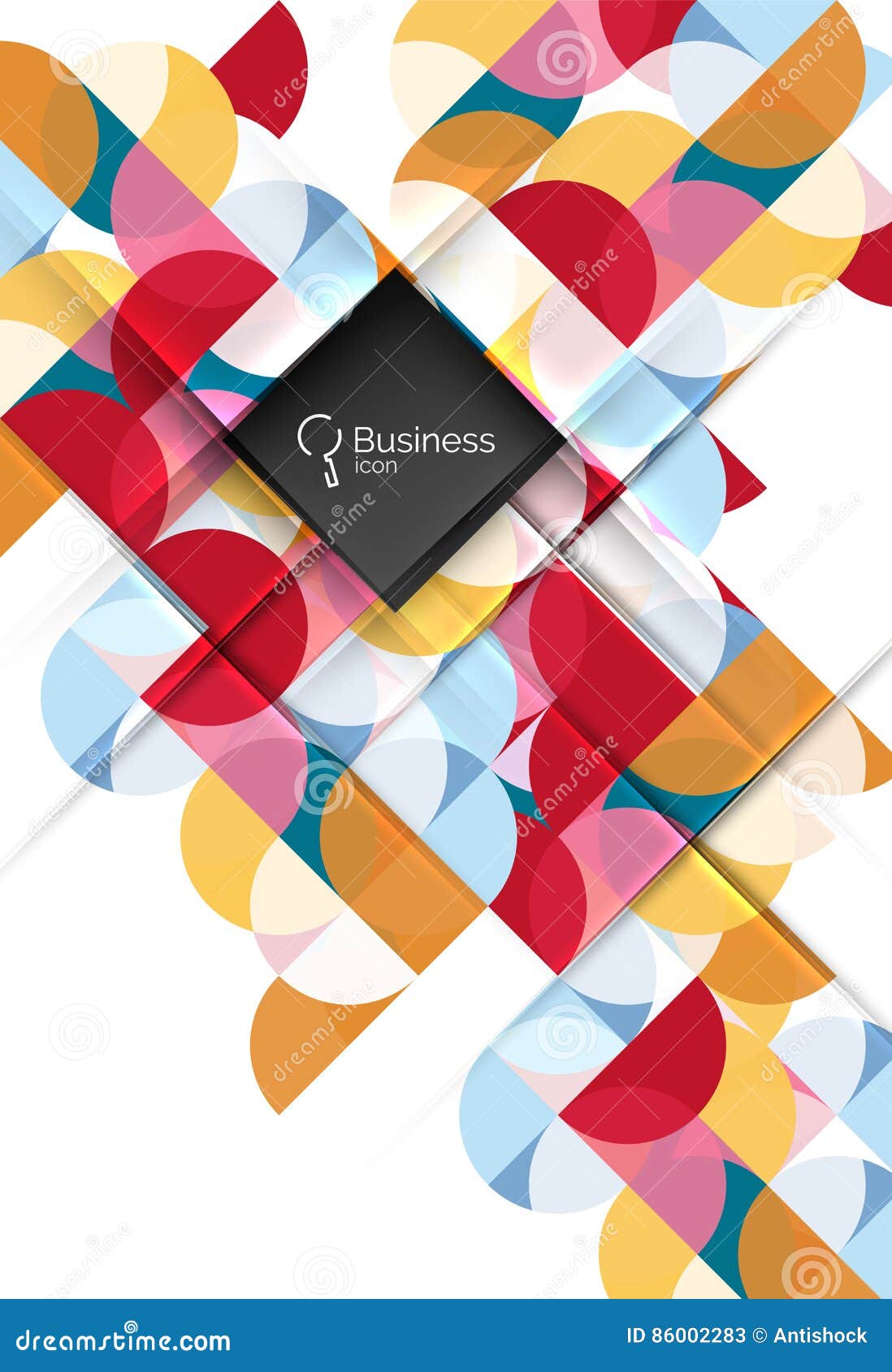 Vector Abstract Geometric Composition Stock Vector - Illustration of ...