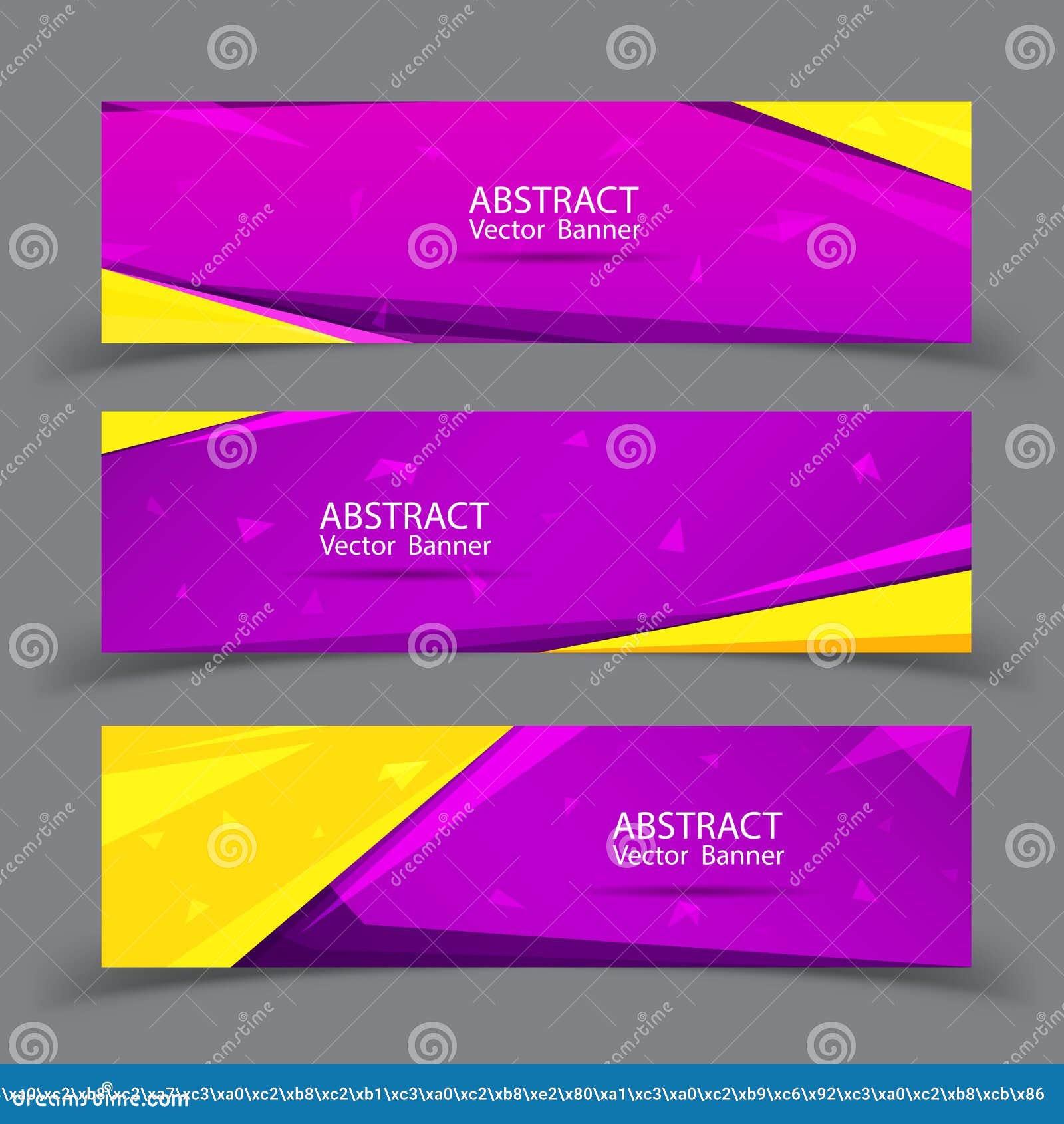Vector Abstract Geometric Design Banner. Stock Vector - Illustration of ...