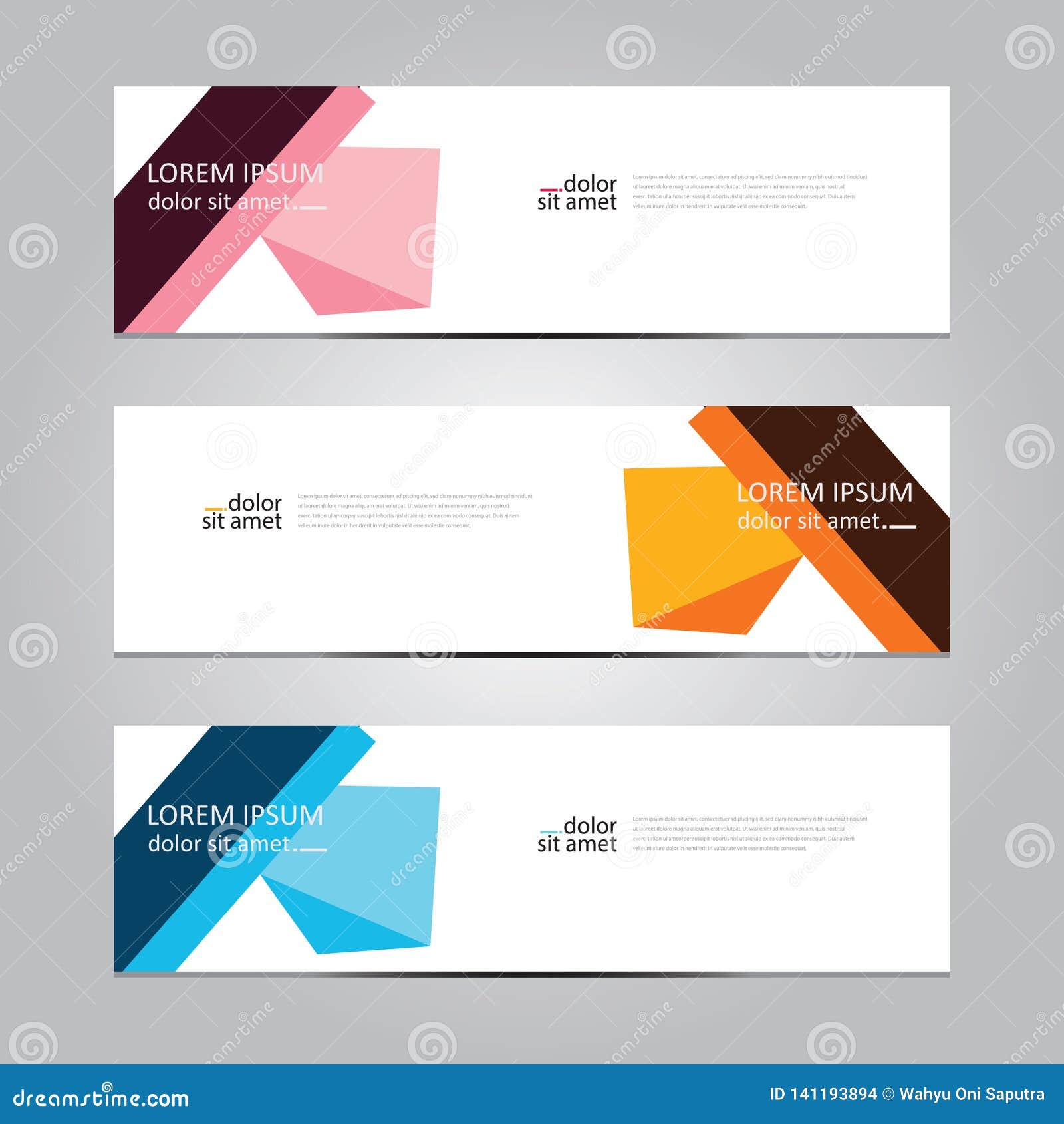 Vector Abstract Geometric Design Banner Web Template. Banner Background ...