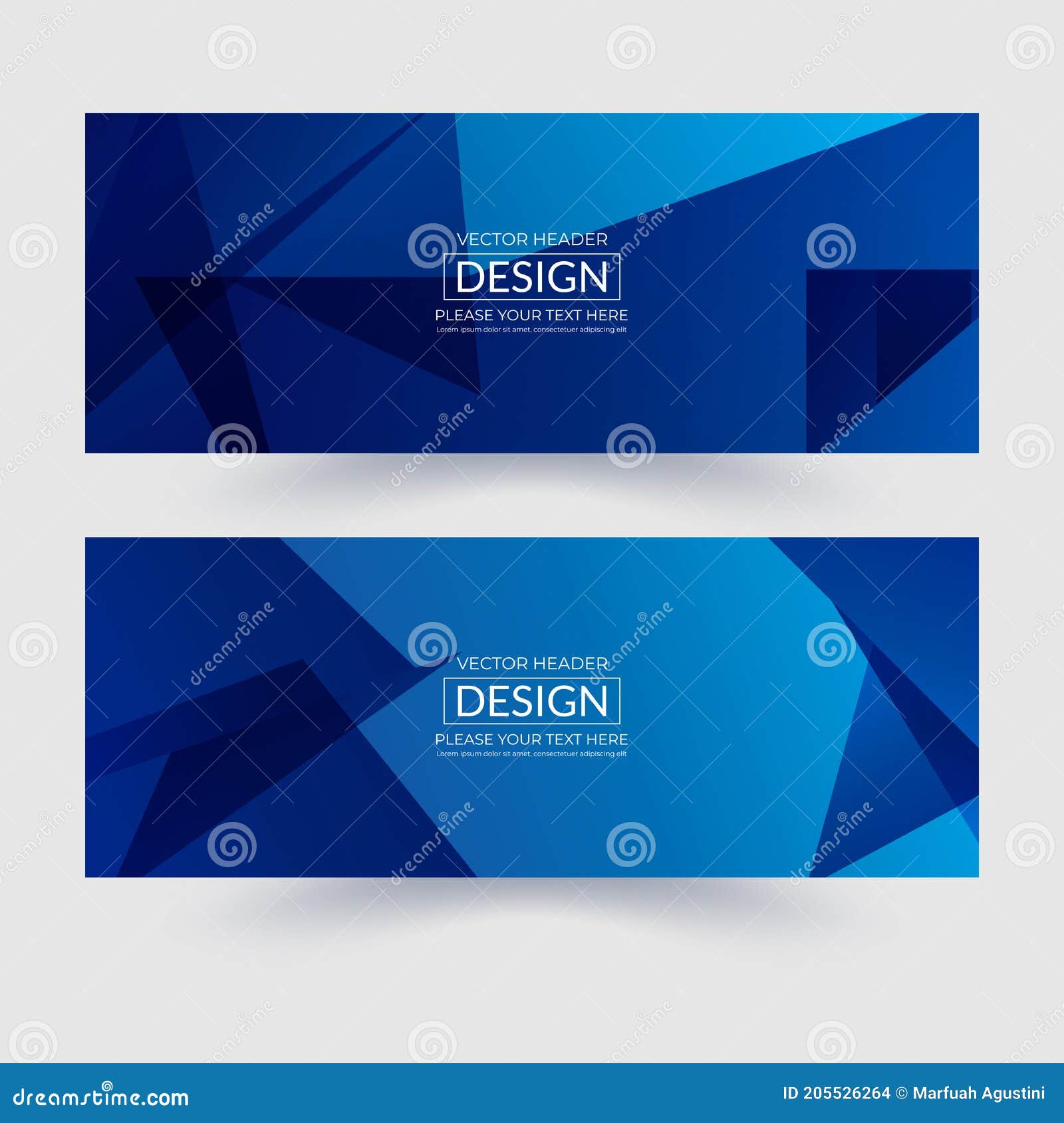 Vector Abstract Geometric Design Banner Web Template. Modern Design ...