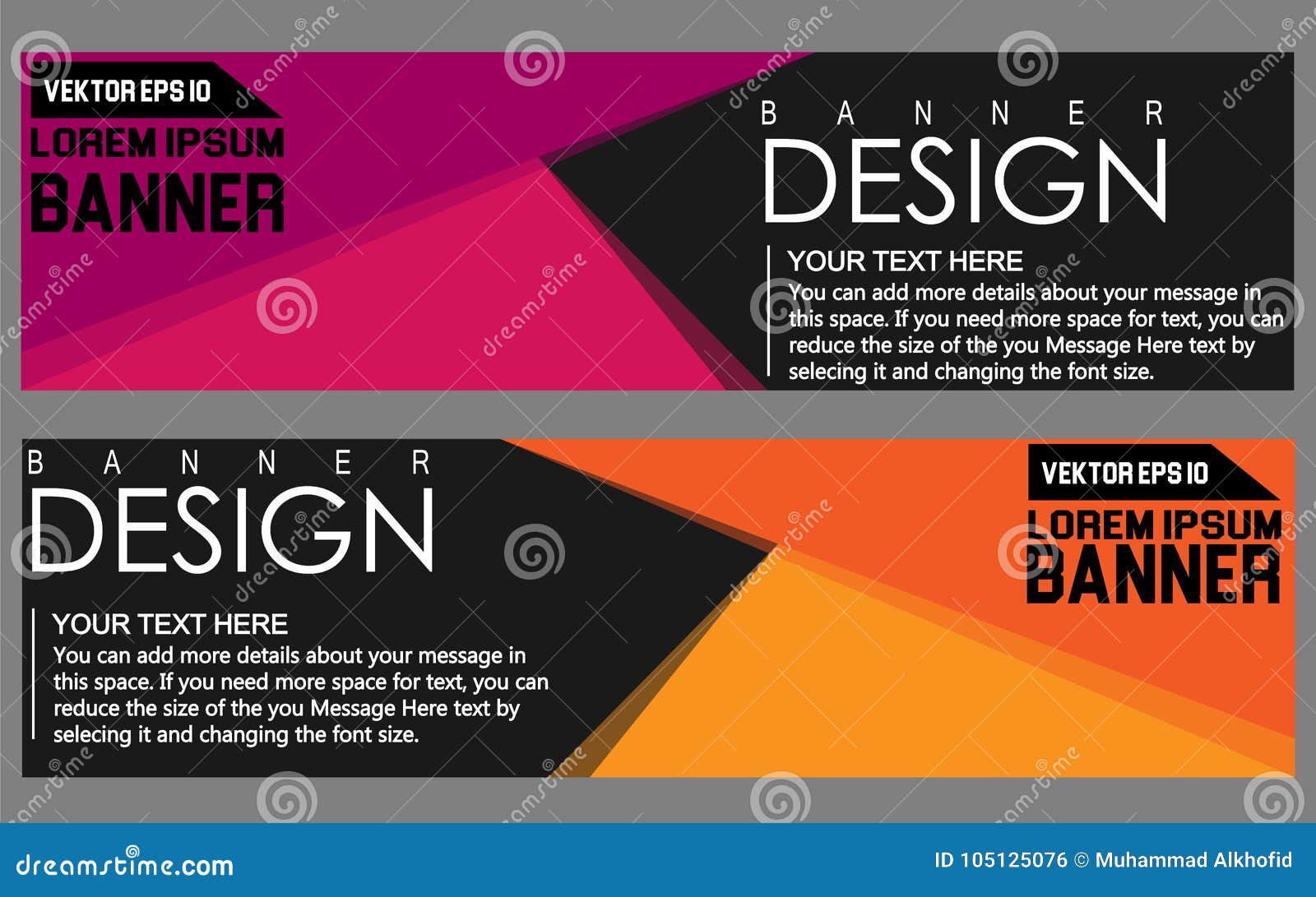 Vector Abstract Geometric Design Banner Web Template. Stock ...