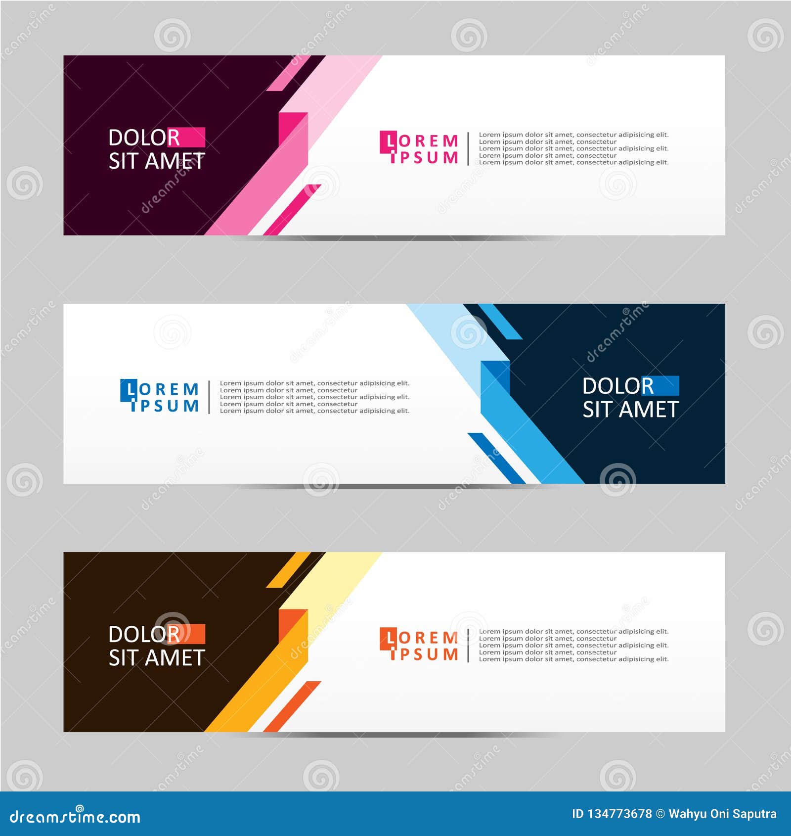 Vector Abstract Geometric Design Banner Web Template. Stock Vector ...