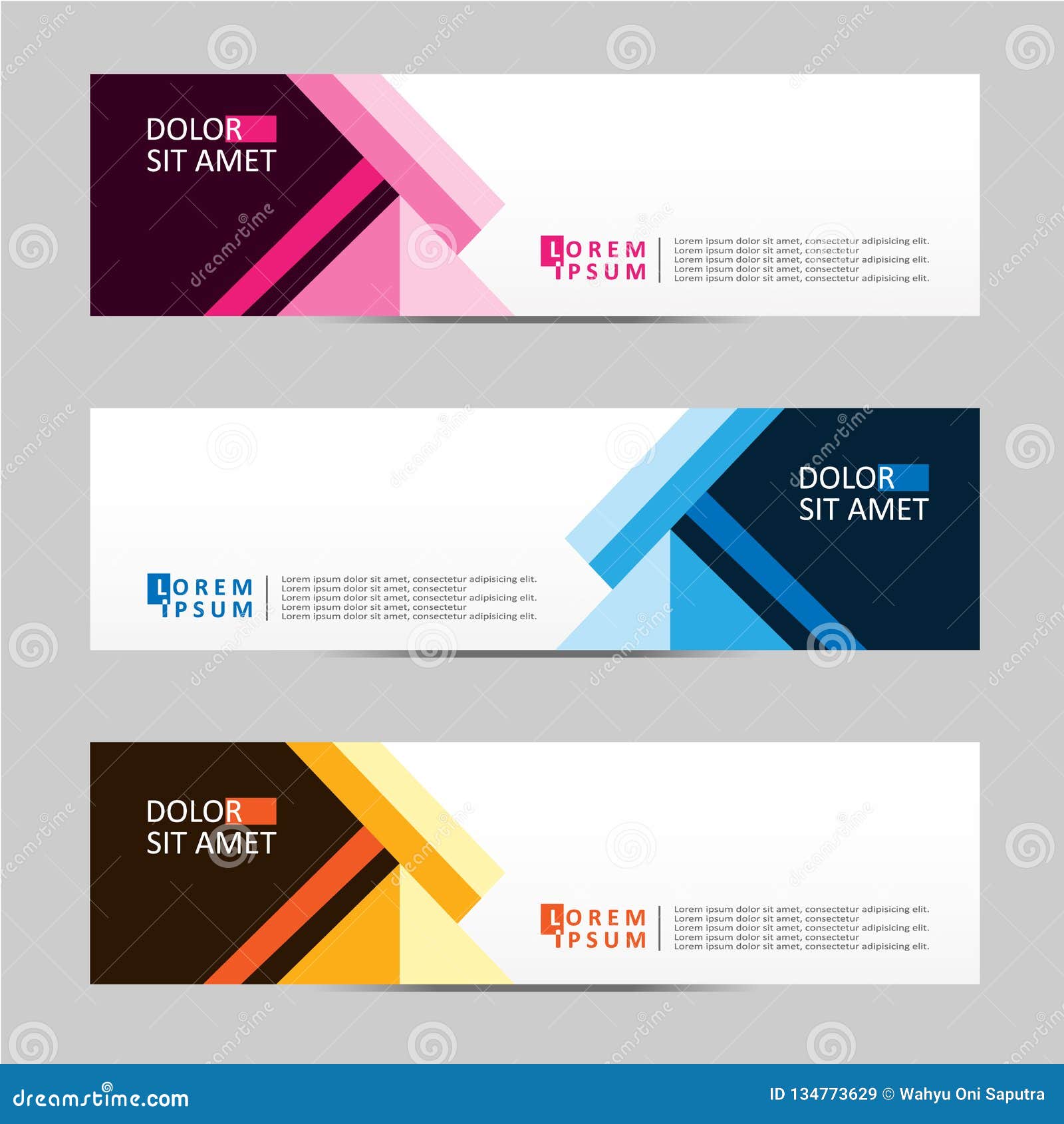 Vector Abstract Geometric Design Banner Web Template. Stock Vector ...