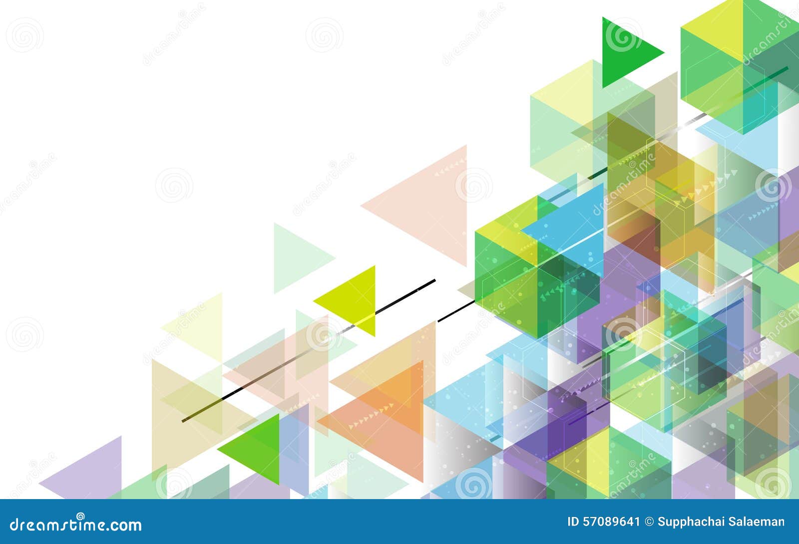 Vector Abstract Geometric Digital Pattern Colorful Concept Stock Vector ...