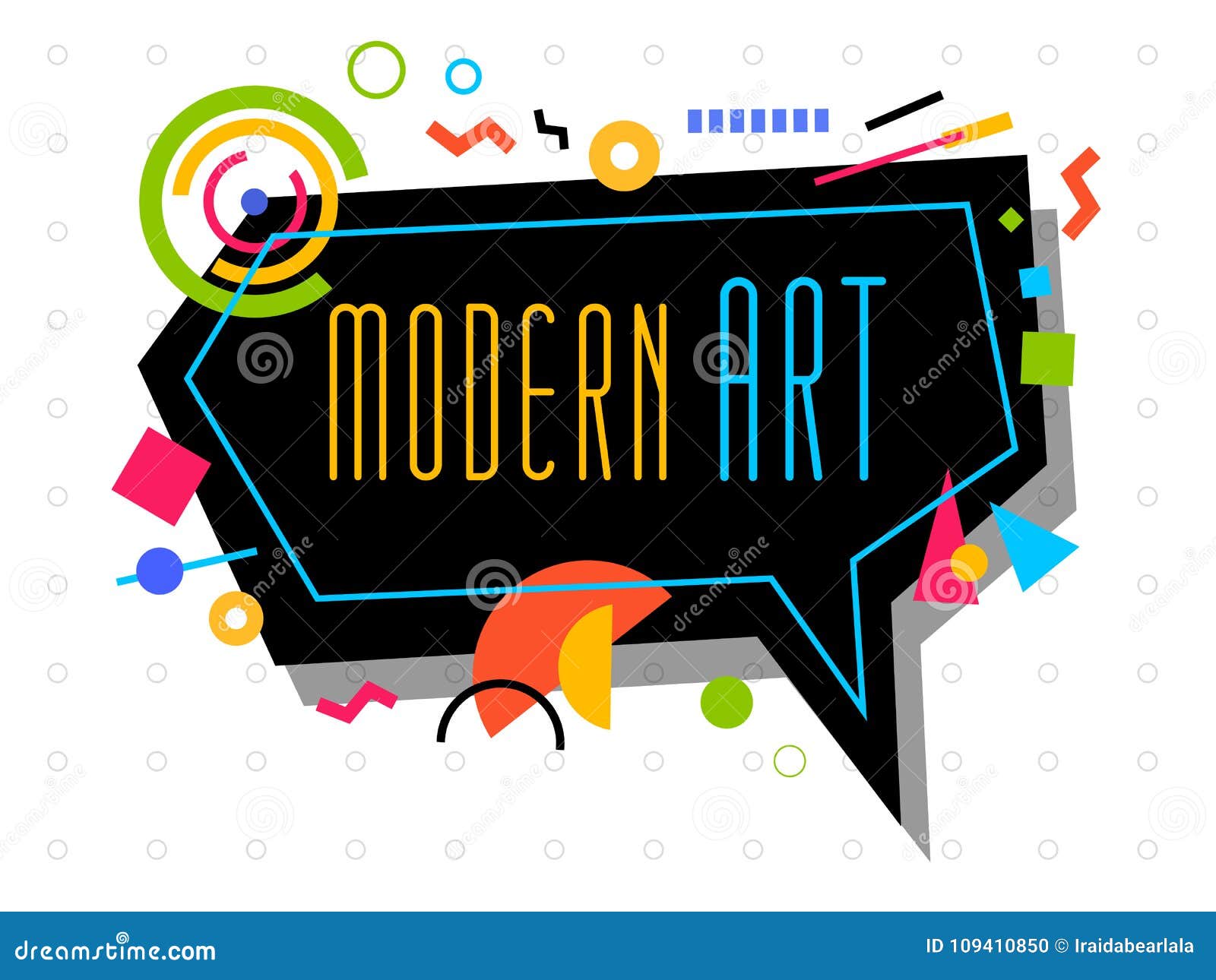 Vector Abstract Geometric Dynamic Pattern Frame Modern Art Design Stock ...