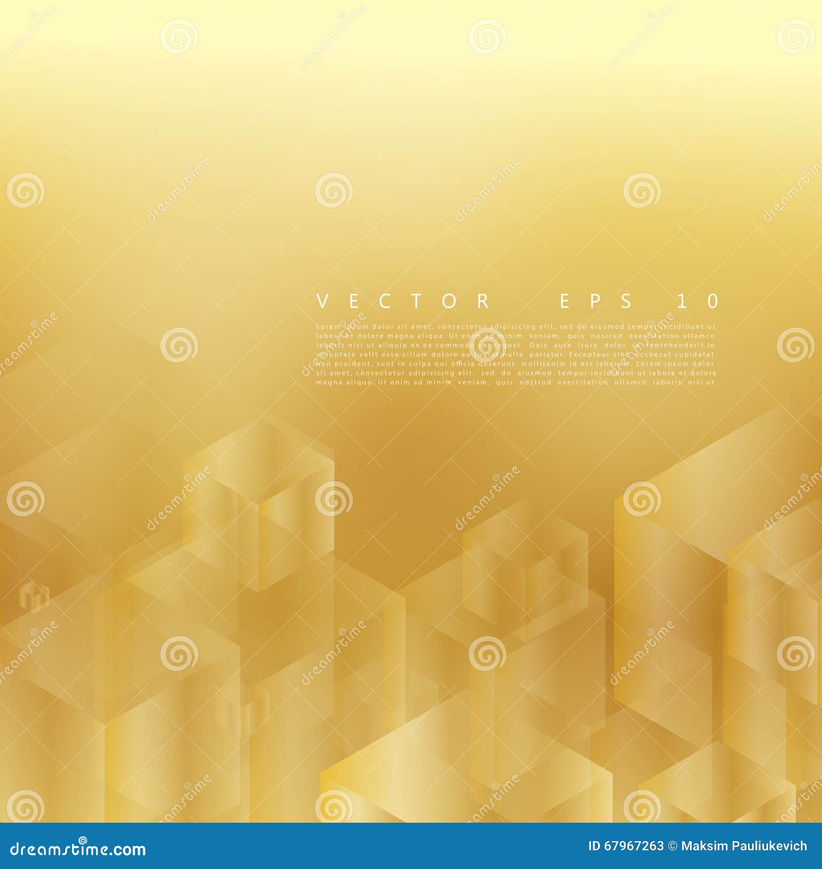 Vector Abstract Geometric Gold Background. Stock Vector - Illustration ...