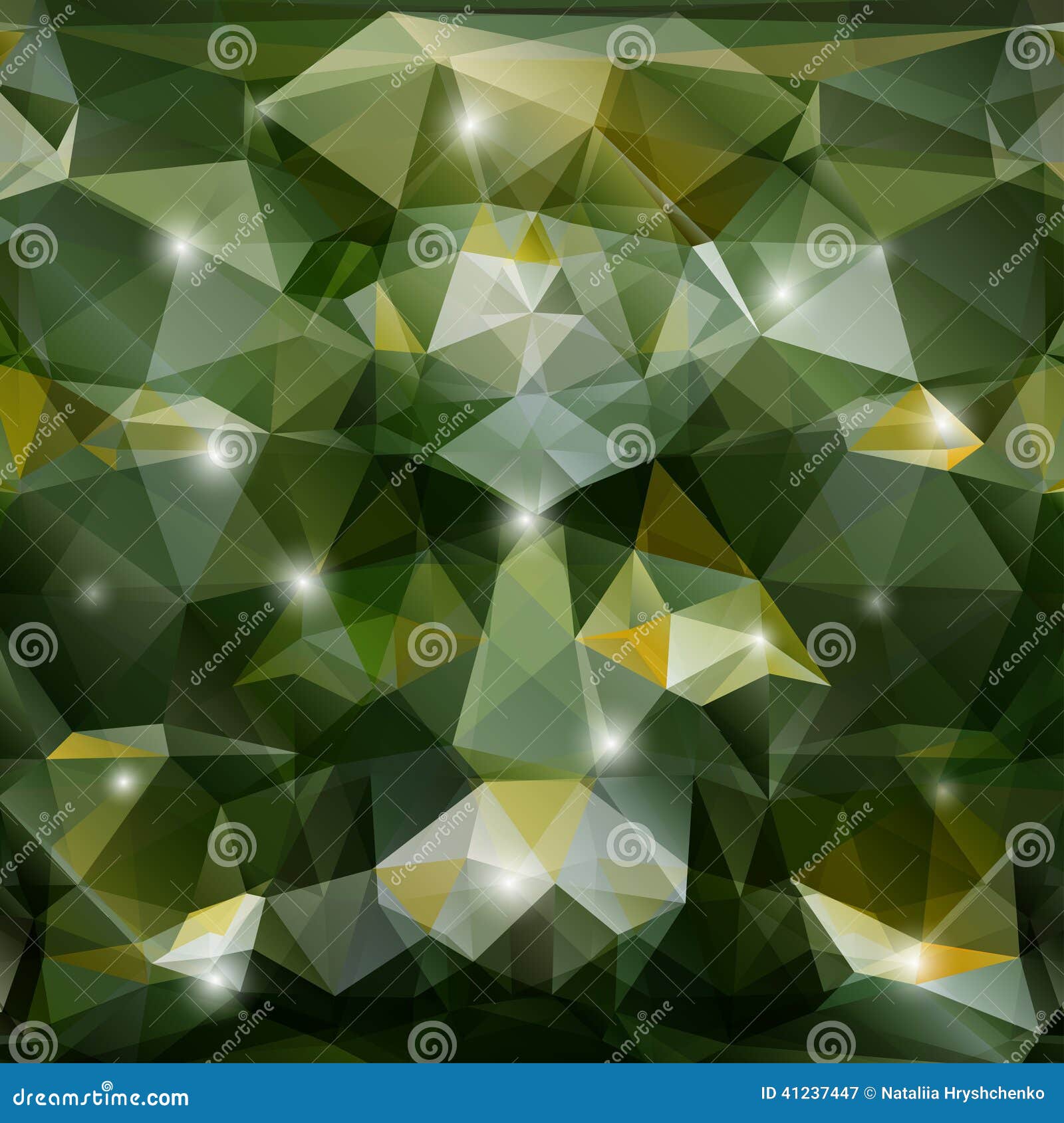 Vector Abstract Geometric Green Background Stock Vector - Illustration ...