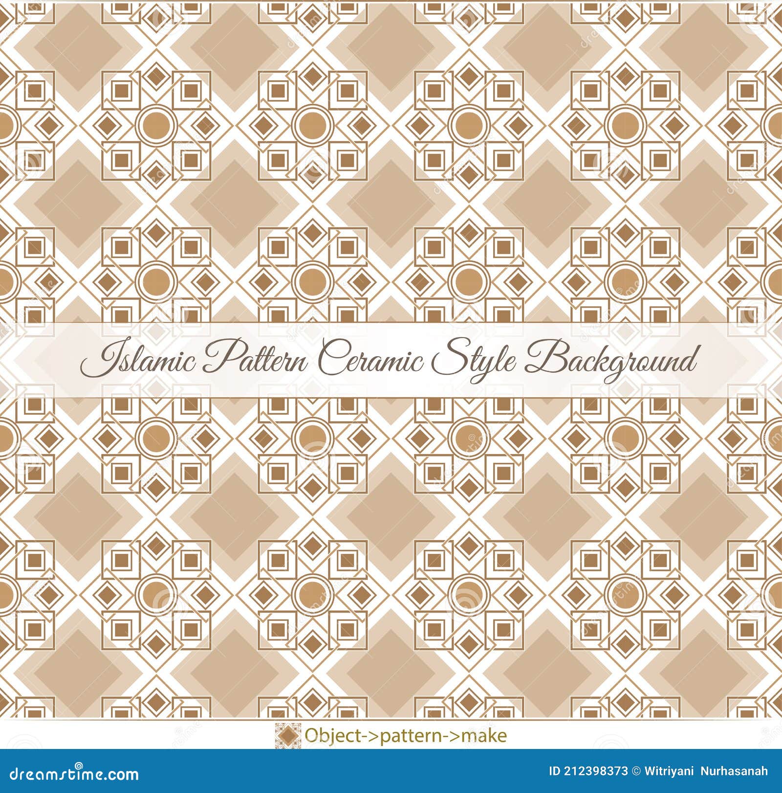 Vector Abstract Geometric Islamic Background. Islamic Pattern Ceramic Style Background Stock ...