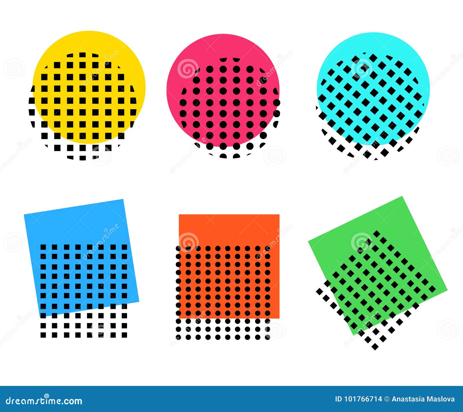 Vector of Abstract Geometric Pattern and Background Isolated on White ...