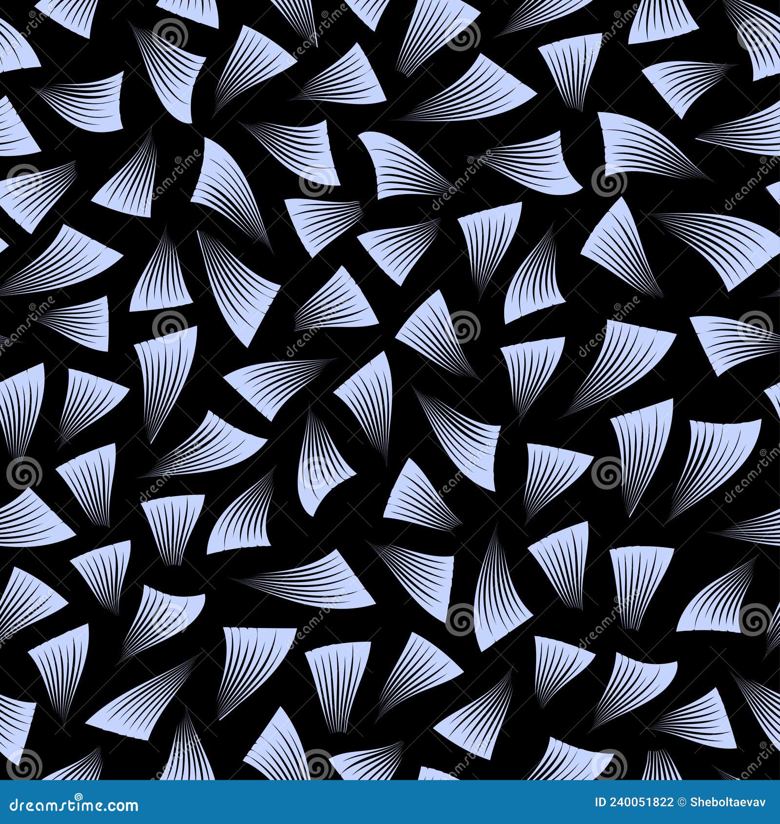 Vector Abstract Geometric Pattern Swirl of Decorative Triangles Petals ...