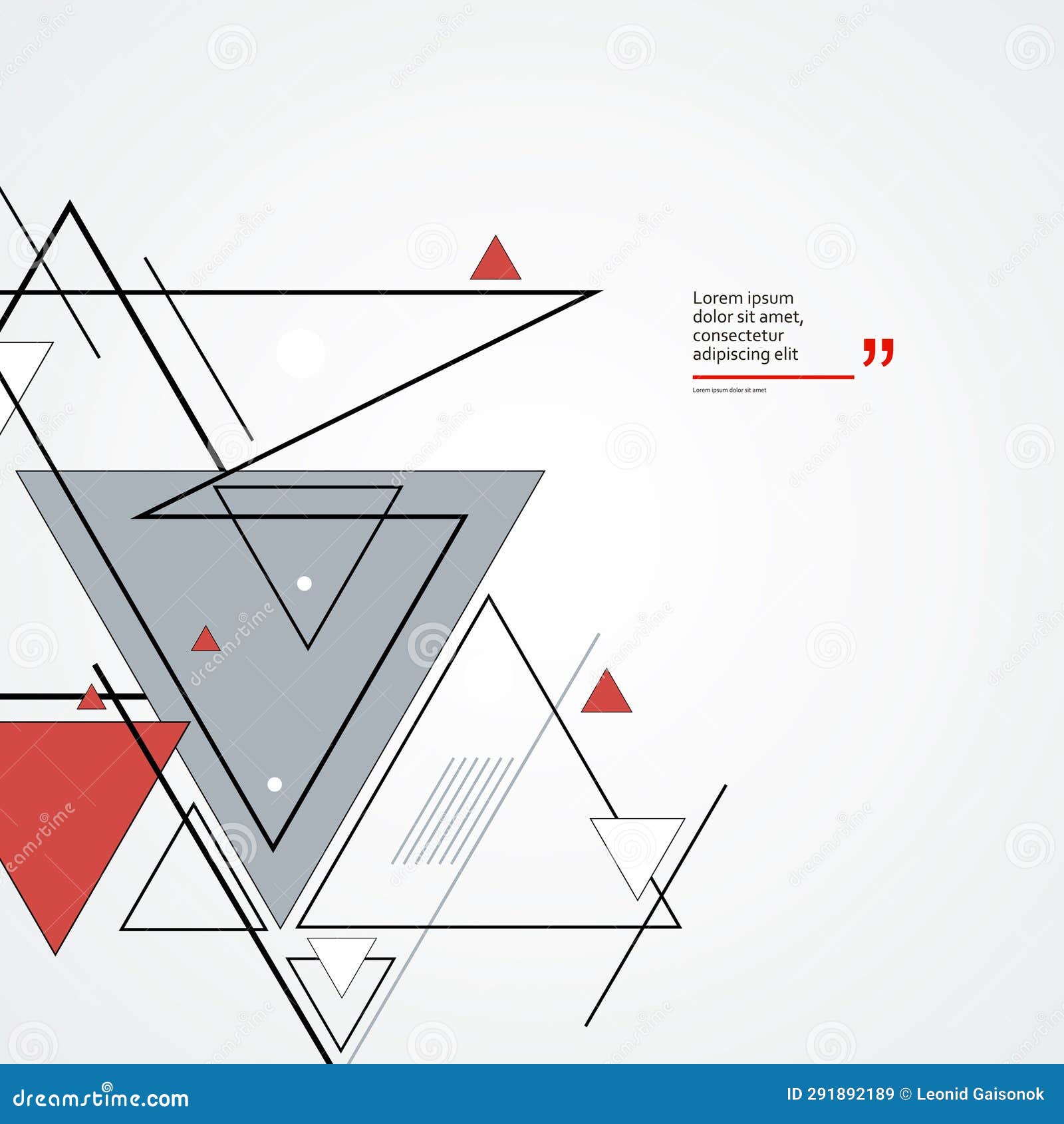 Vector Abstract Geometric Pattern. Triangular Futuristic Shapes Cool Pattern Stock Vector ...