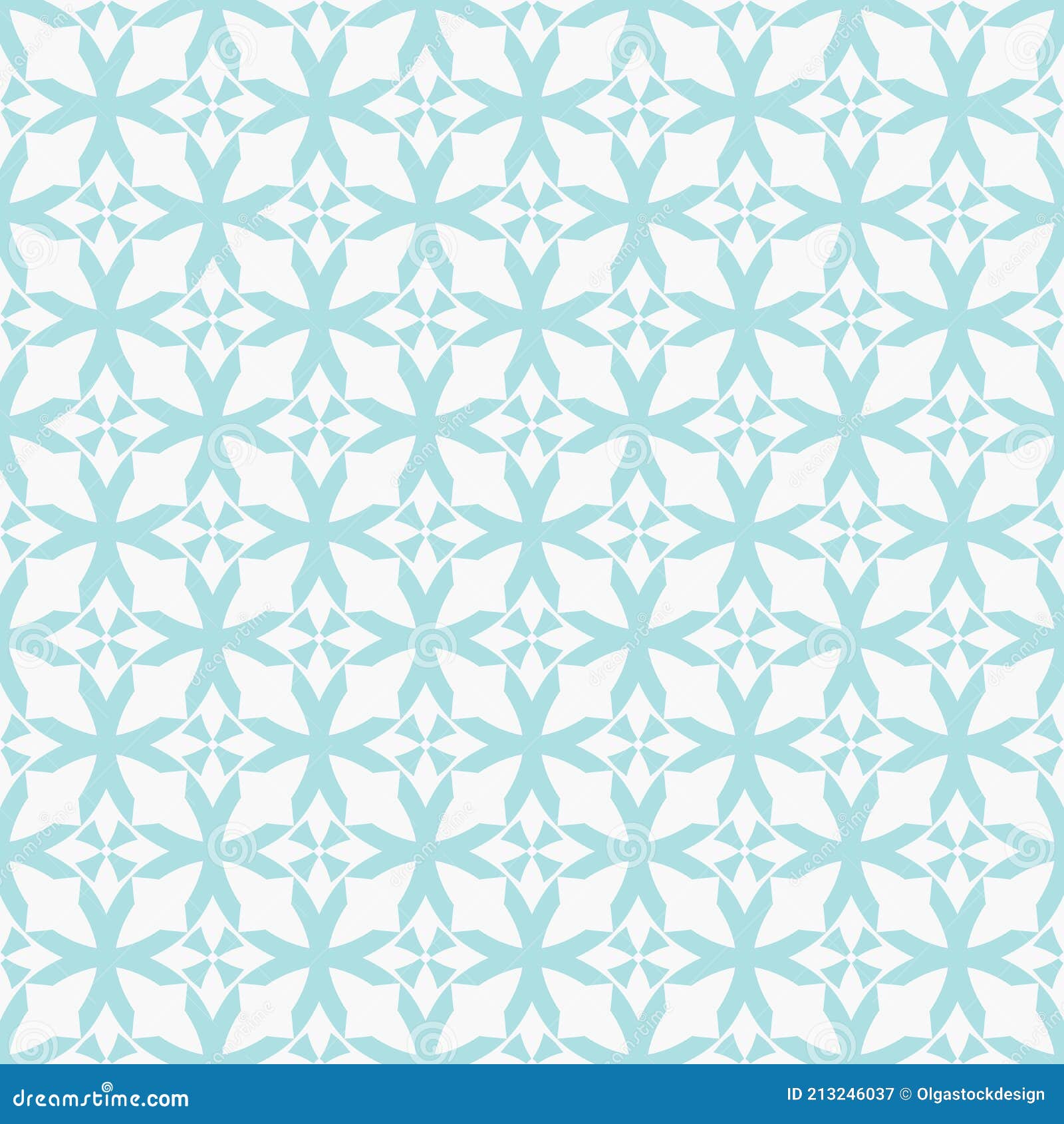 Vector Abstract Geometric Seamless Pattern. Blue and White Gothic Style ...