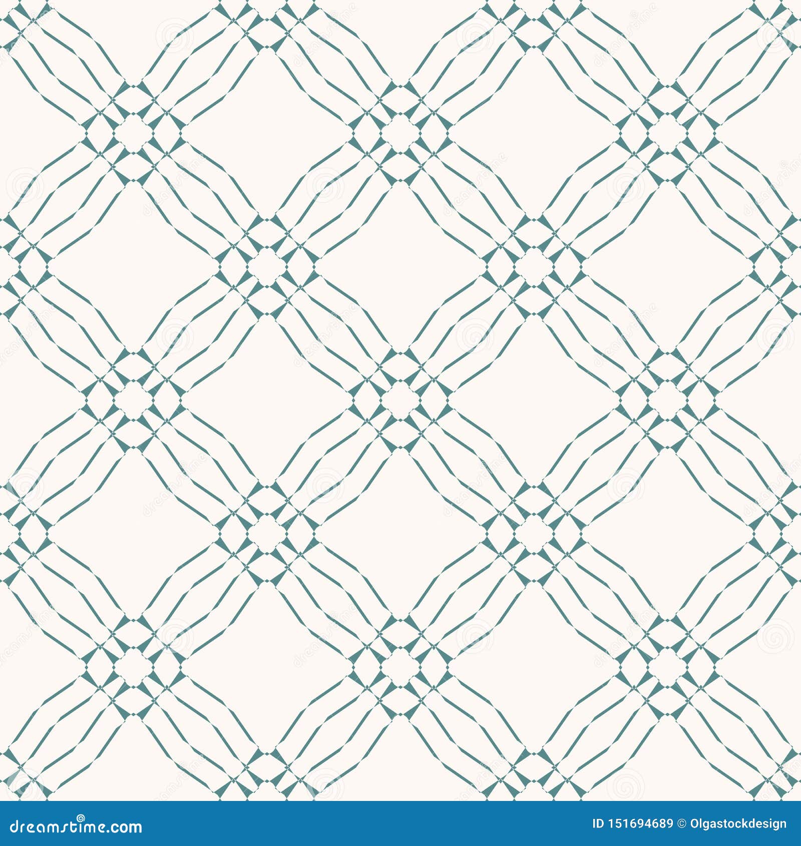 Vector Abstract Geometric Seamless Pattern. Elegant Turquoise and White ...