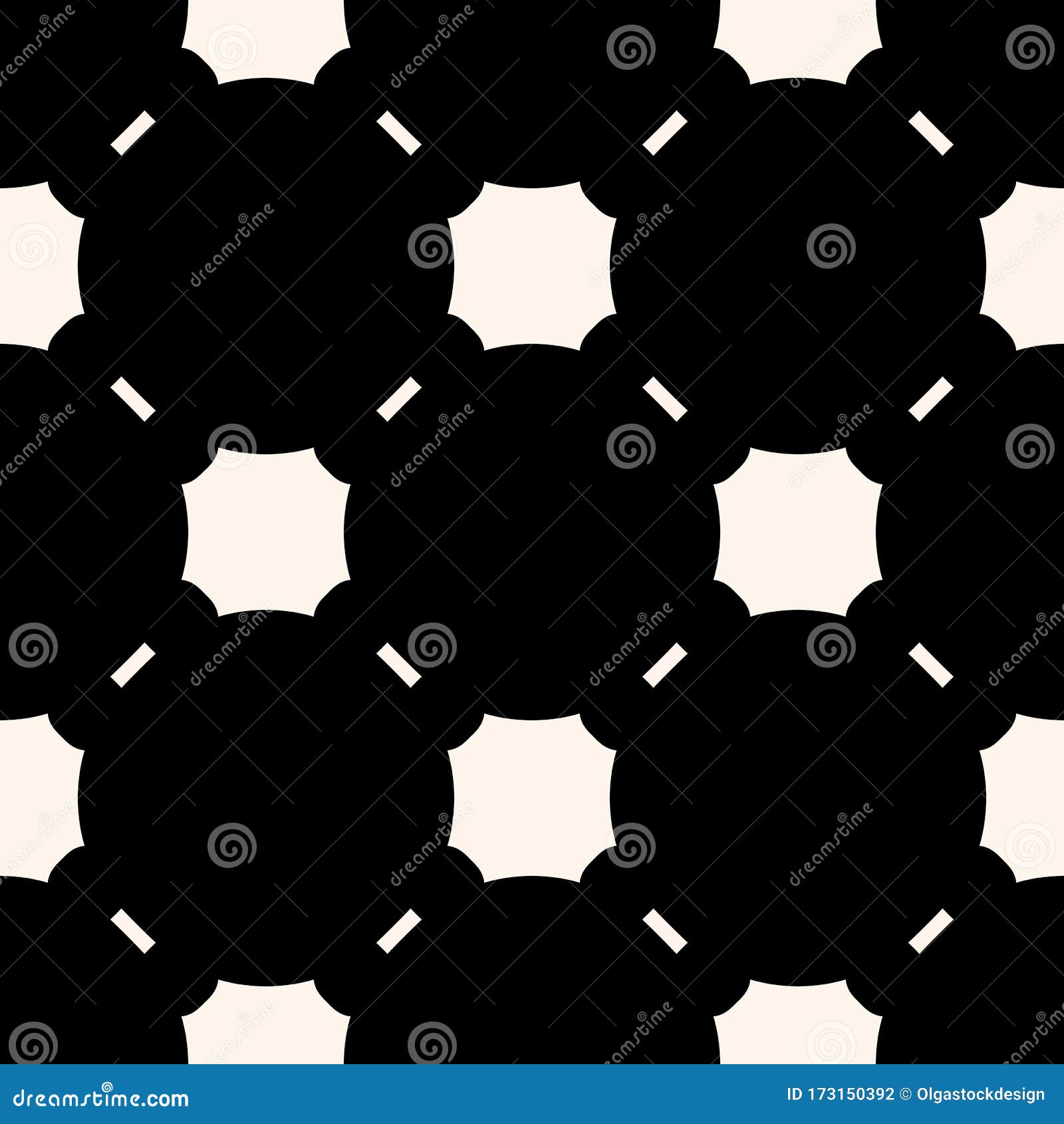 Vector Abstract Geometric Seamless Pattern with Octagon Shapes, Squares ...