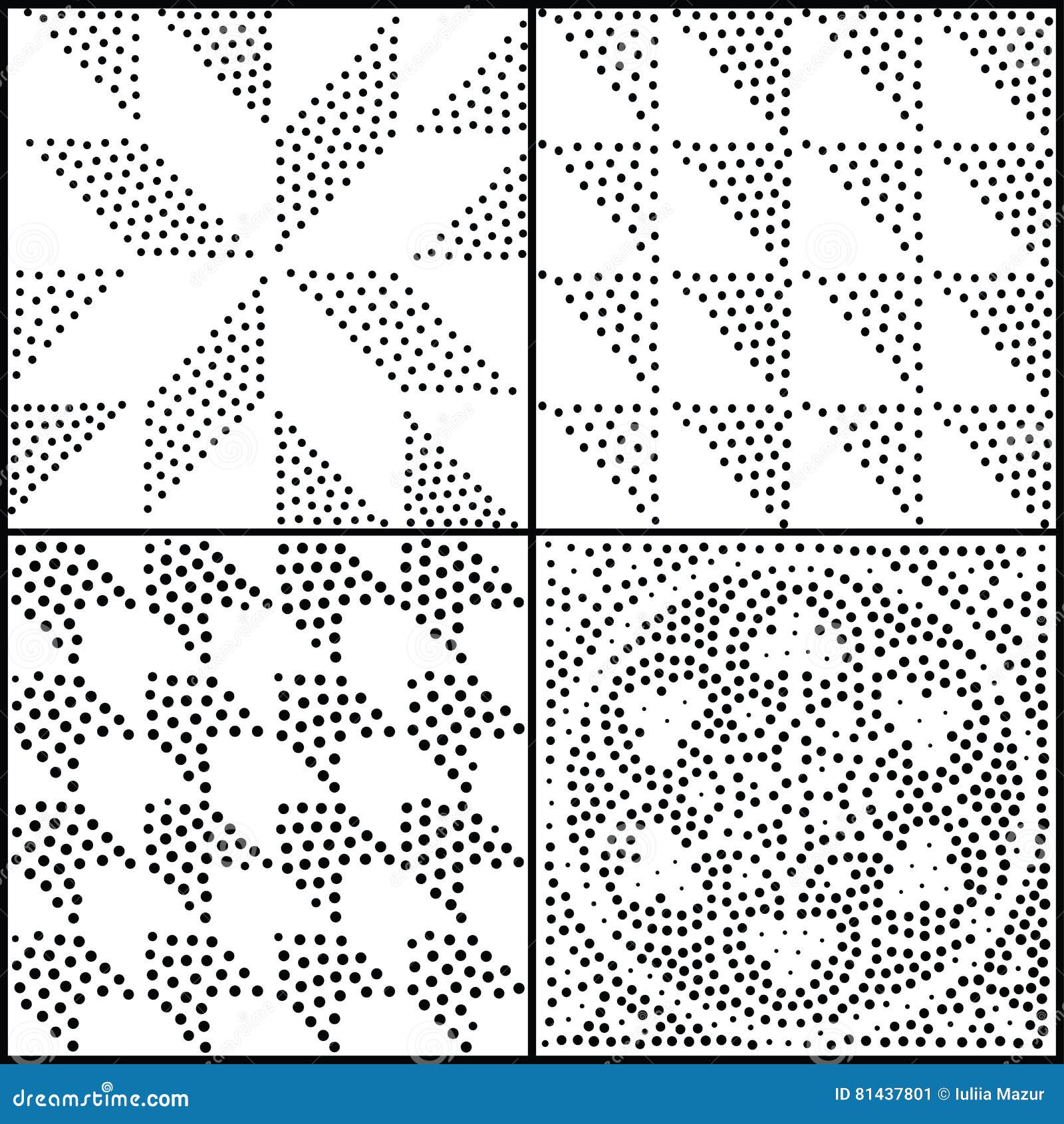 Vector Abstract Geometric Seamless Pattern. Repeating Gradation Stock ...