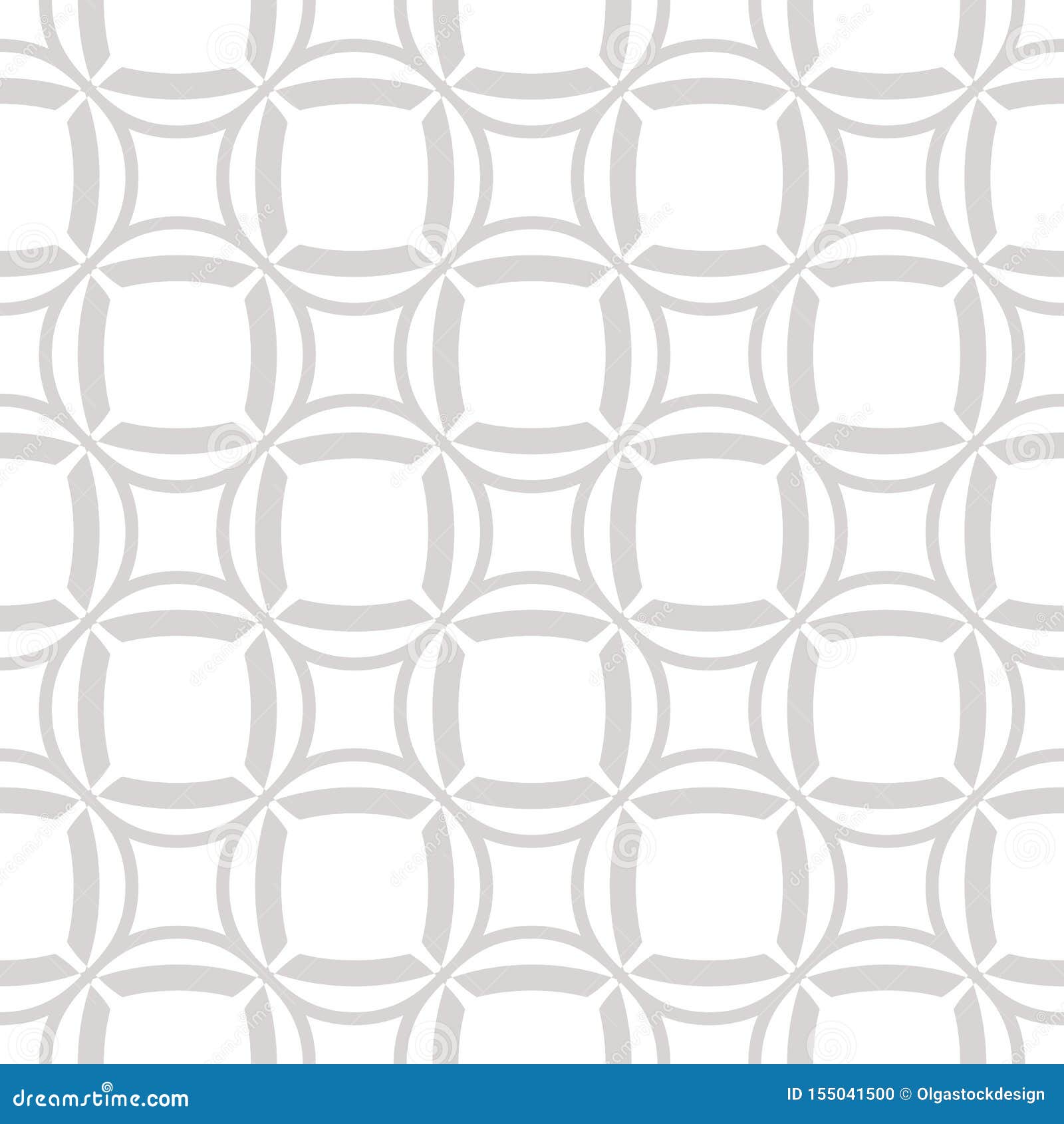 Vector Abstract Geometric Seamless Pattern with Smooth Grid. White and ...