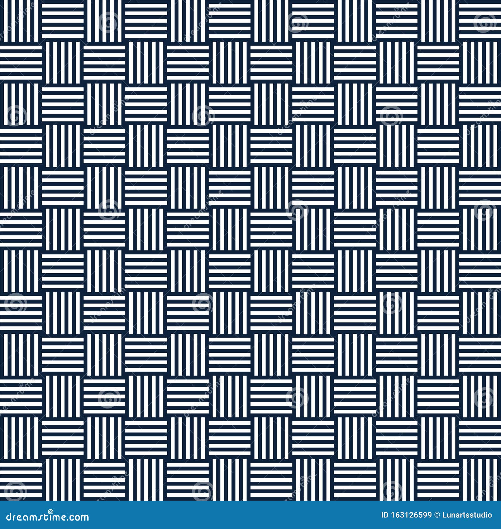 Vector Abstract Geometric Seamless Pattern of Striped Squares ...