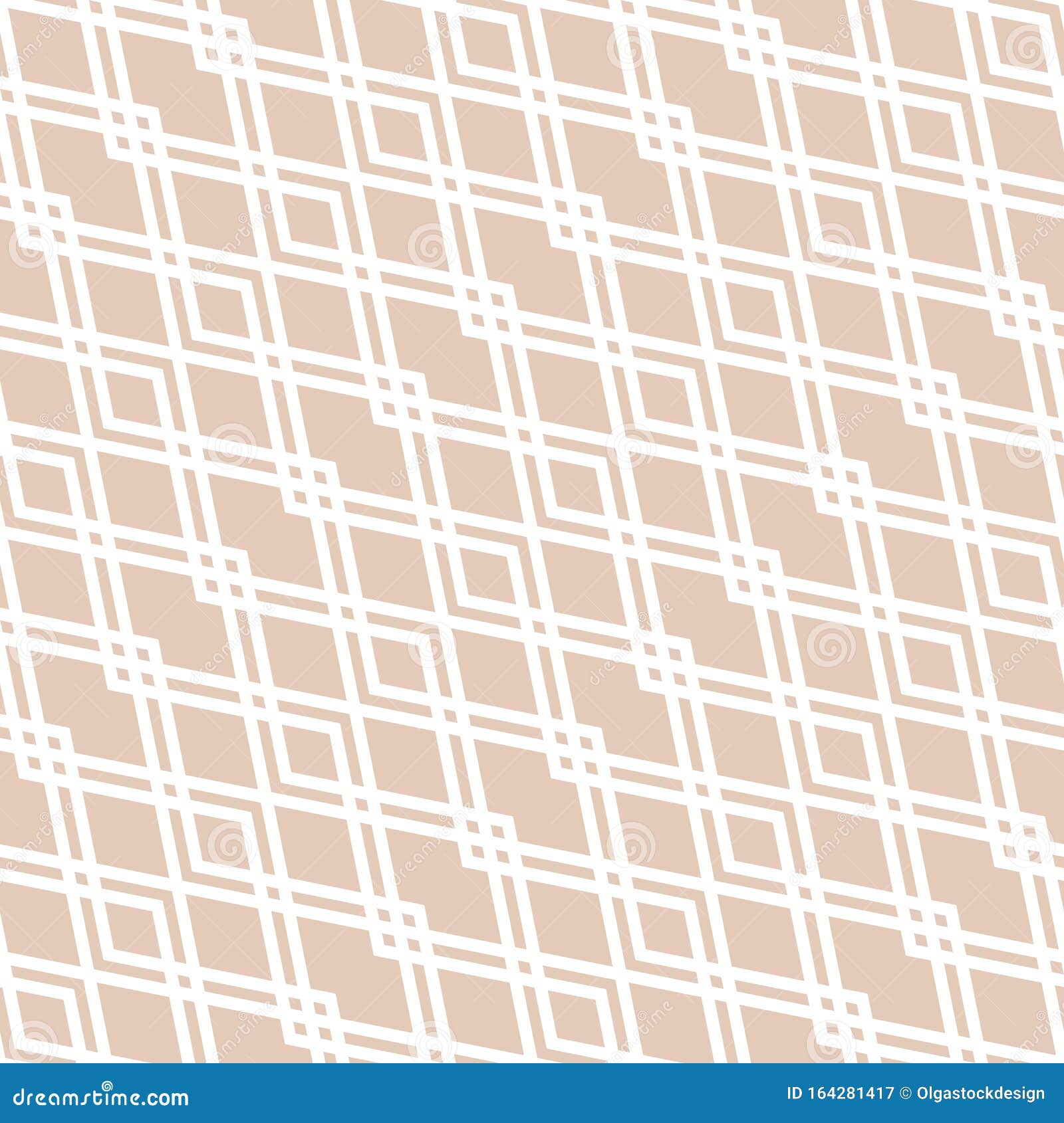 Vector Abstract Geometric Seamless Pattern. Subtle White and Beige ...