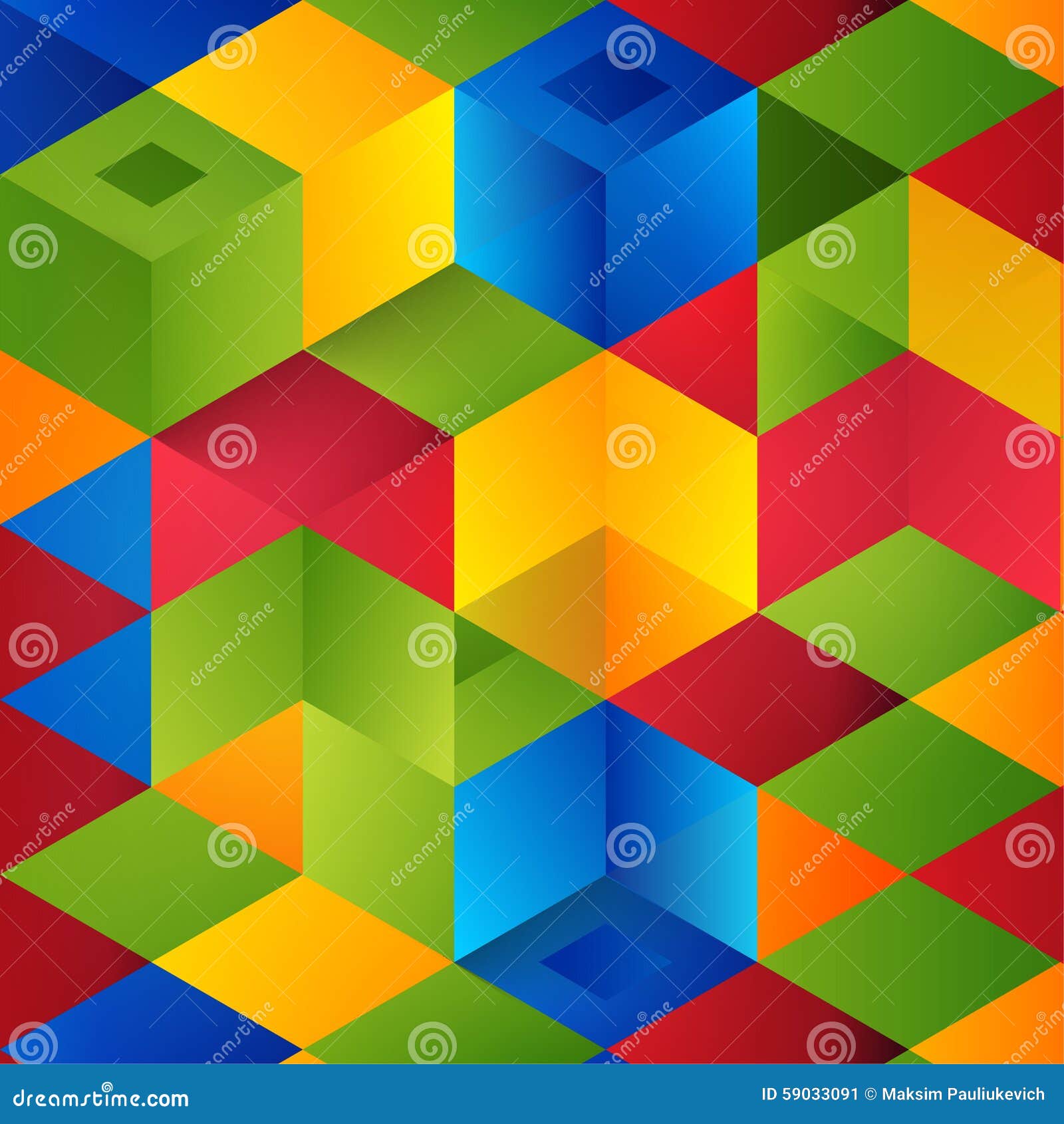 Vector Abstract Geometric Shape from Cubes. Stock Vector - Illustration ...