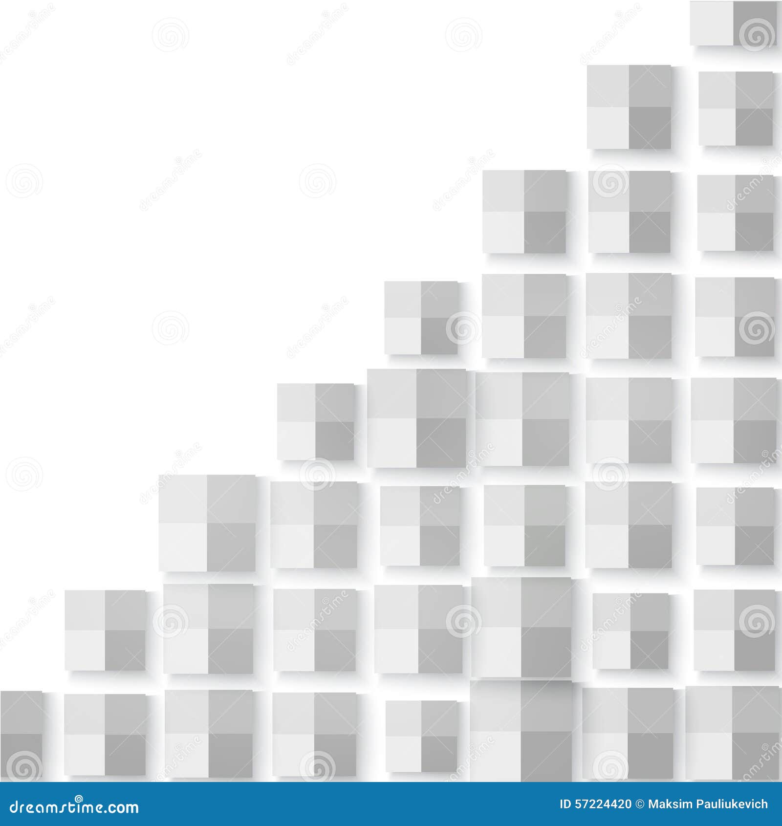 Vector Abstract Geometric Shape from Gray Cubes Stock Vector ...