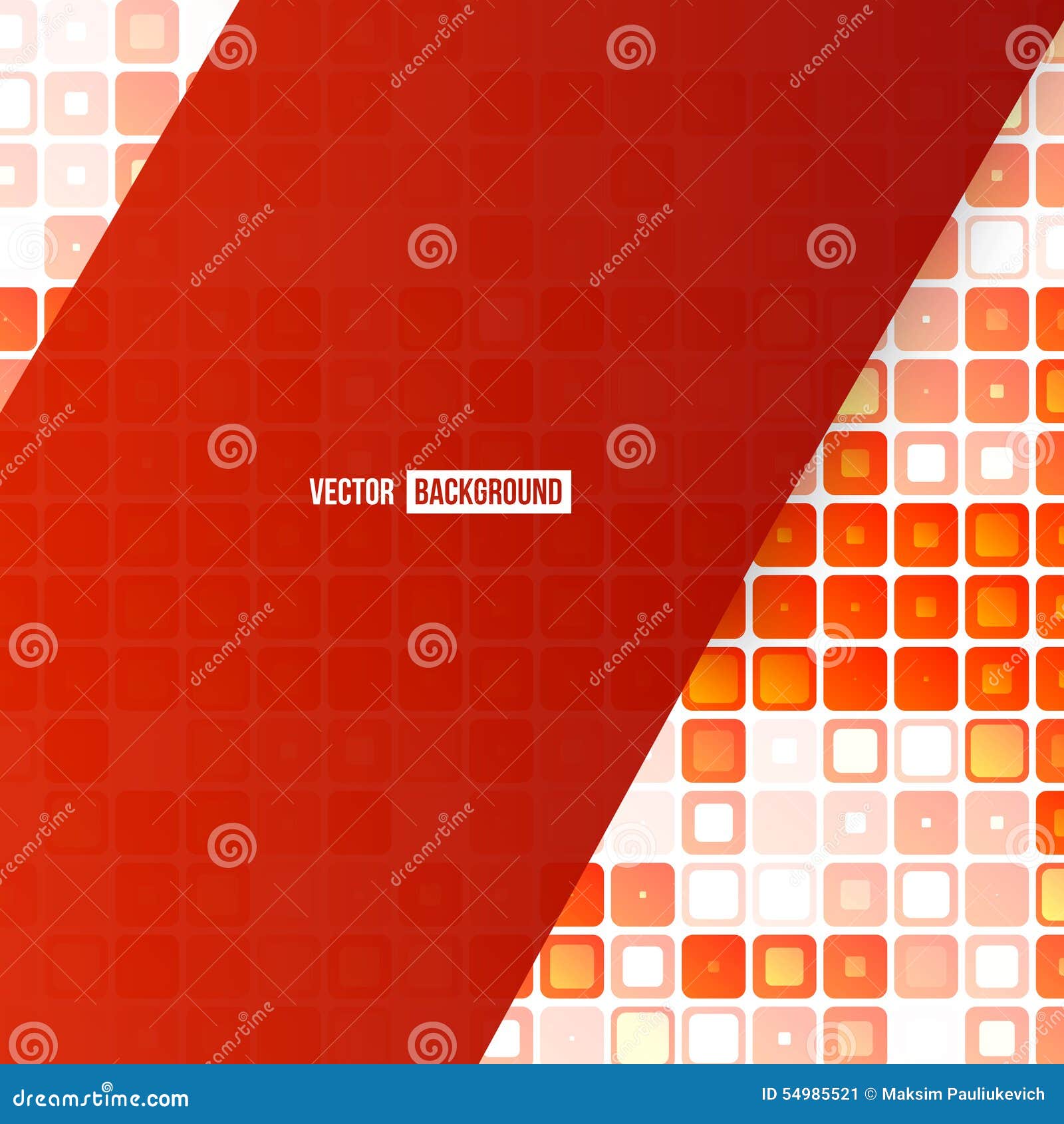 Vector Abstract Geometric Shape from Red Stock Vector - Illustration of ...