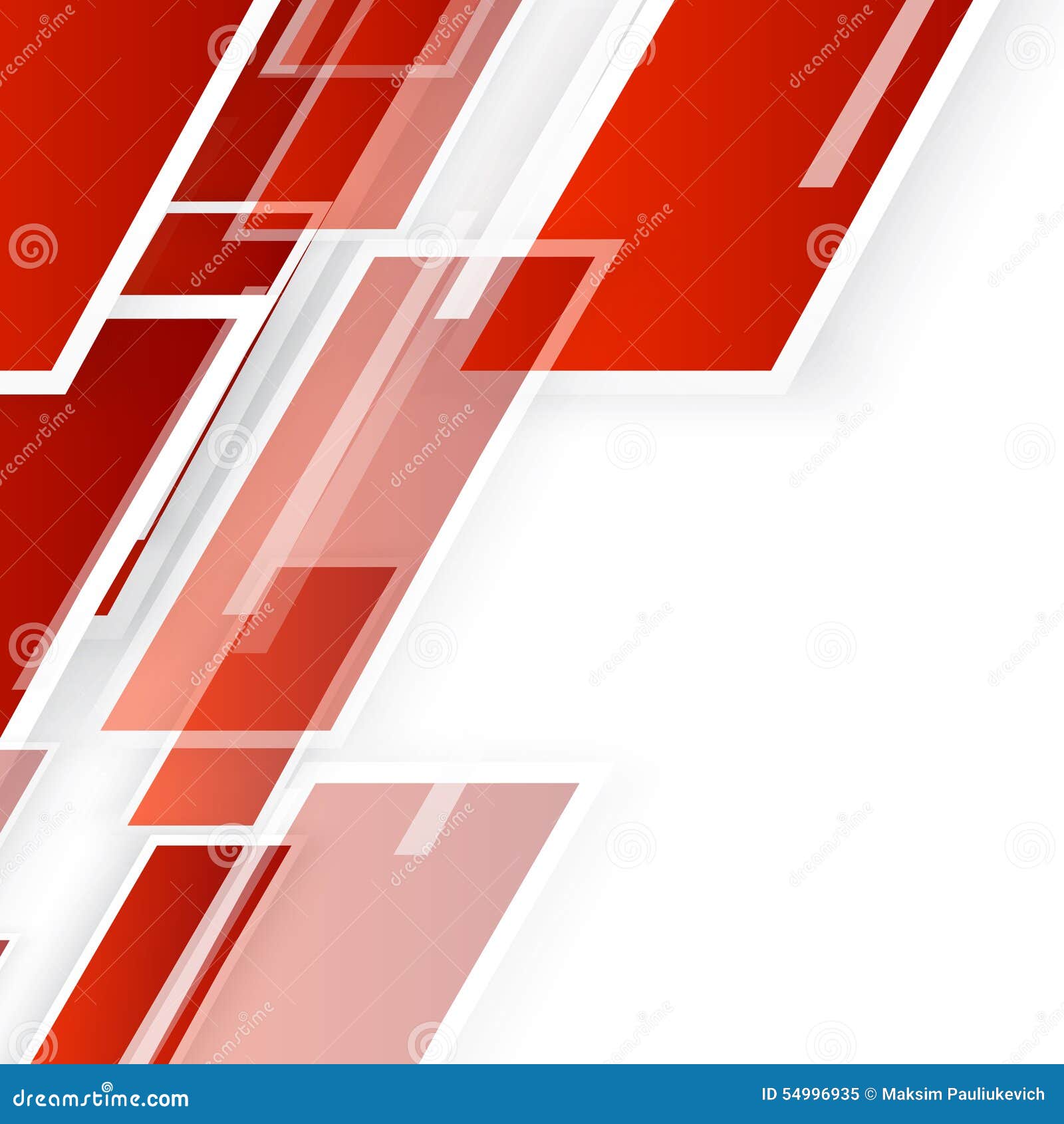 Vector Abstract Geometric Shape from Red Stock Vector - Illustration of ...